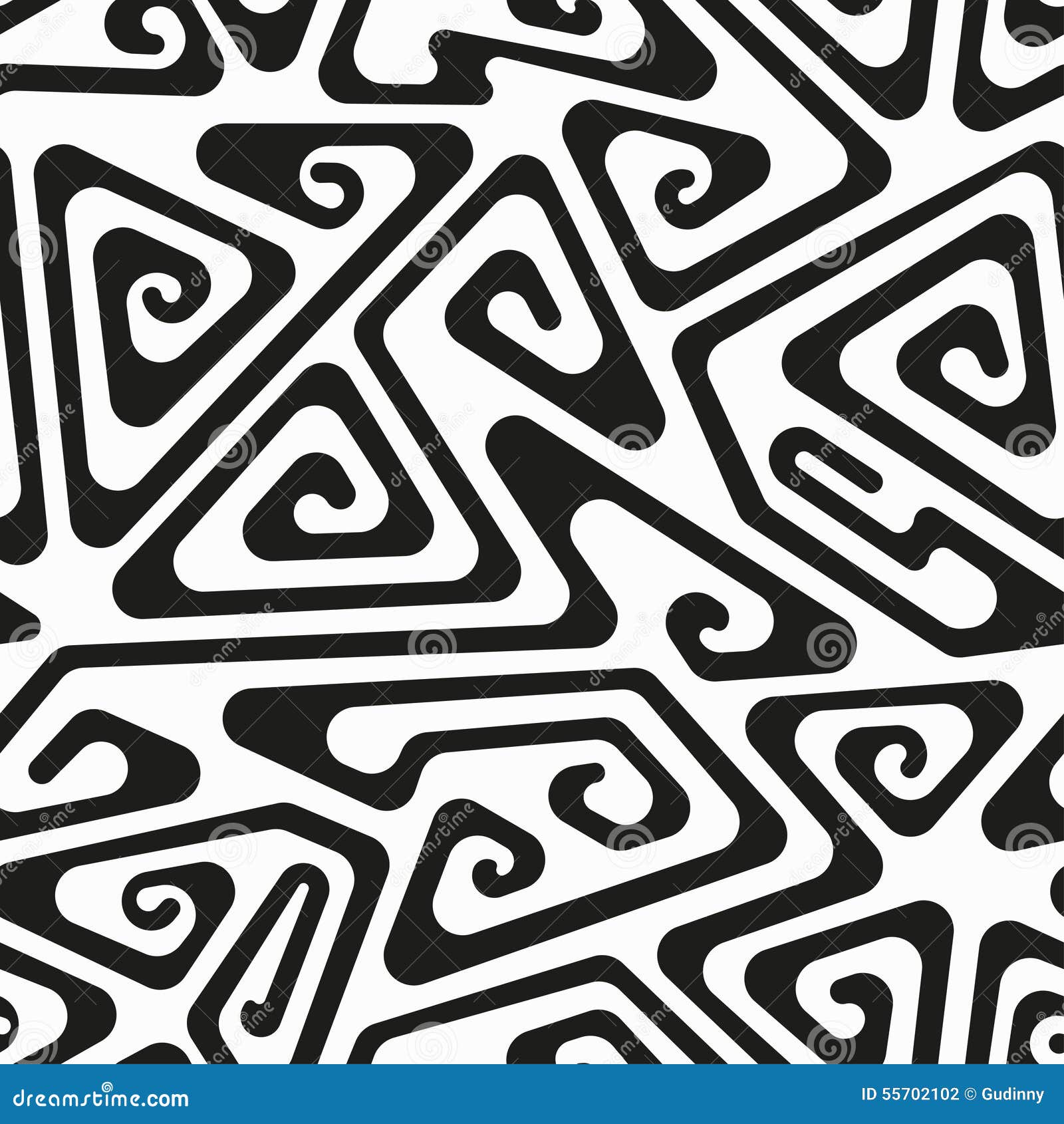 Spiral Seamless Lace Pattern. Vector Illustration | CartoonDealer.com ...