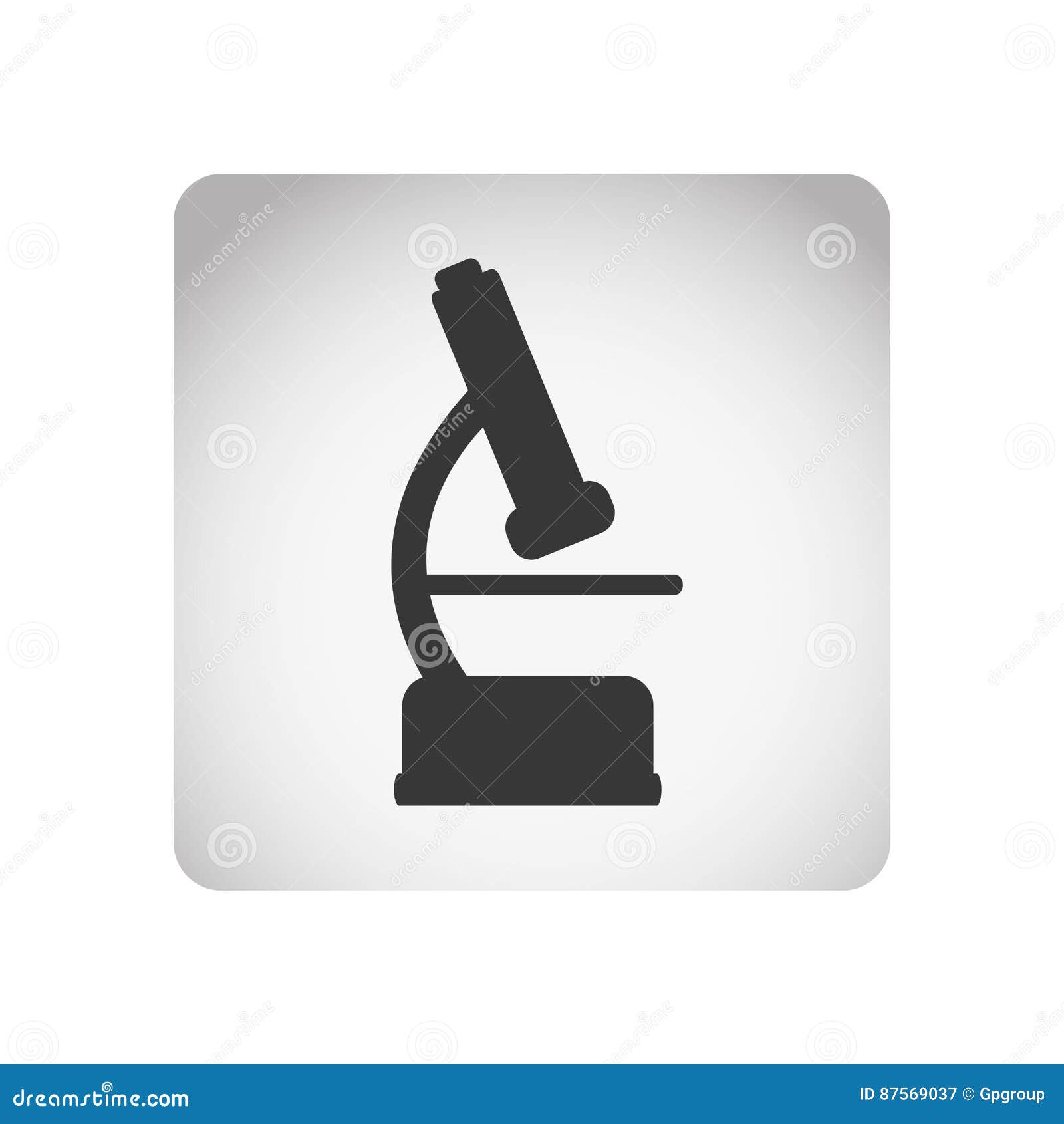 Microscope Tool Icon Vector Sign And Symbol Isolated On White ...