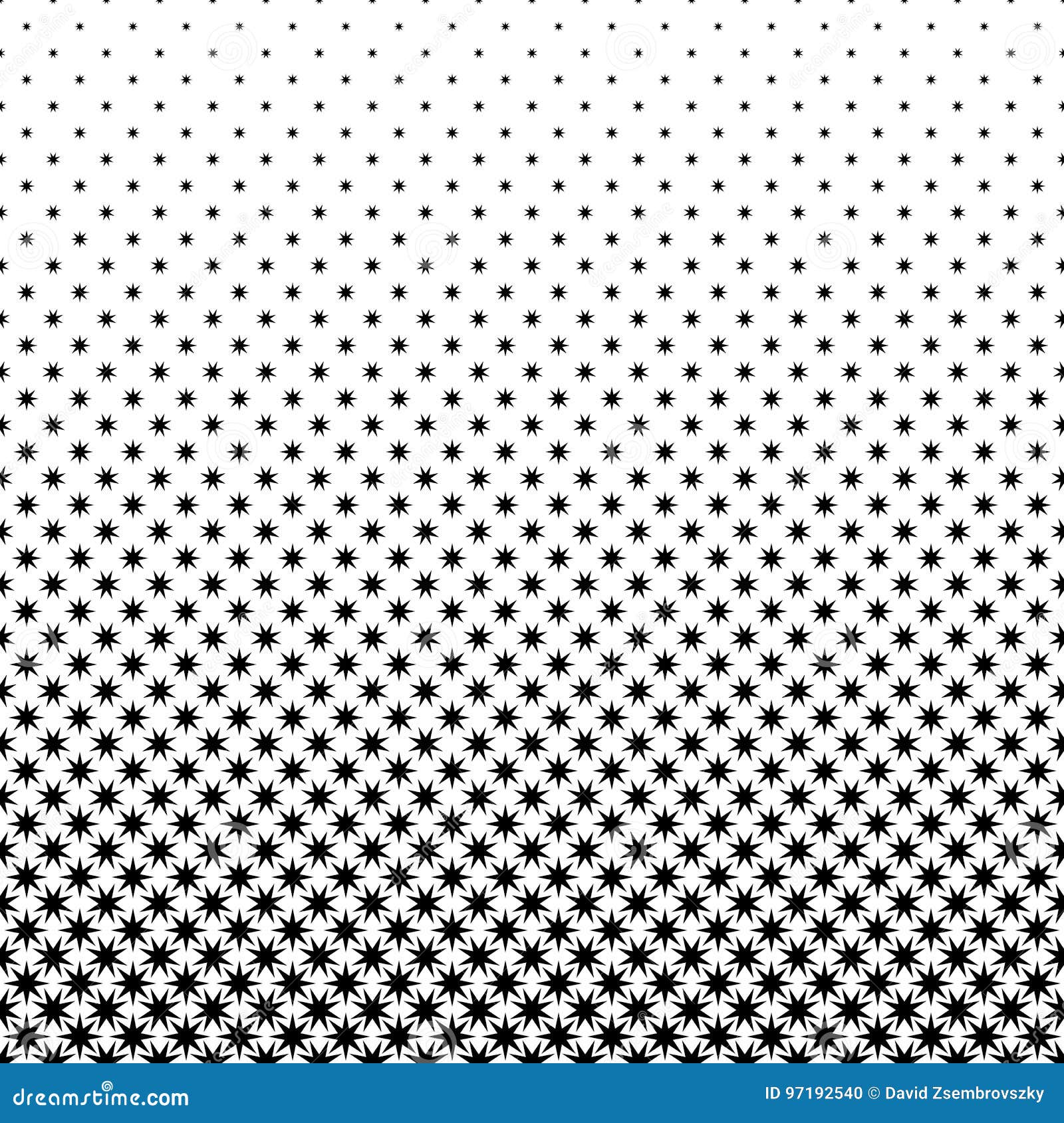 Monochrome Star Pattern - Abstract Vector Background Design from Shapes ...