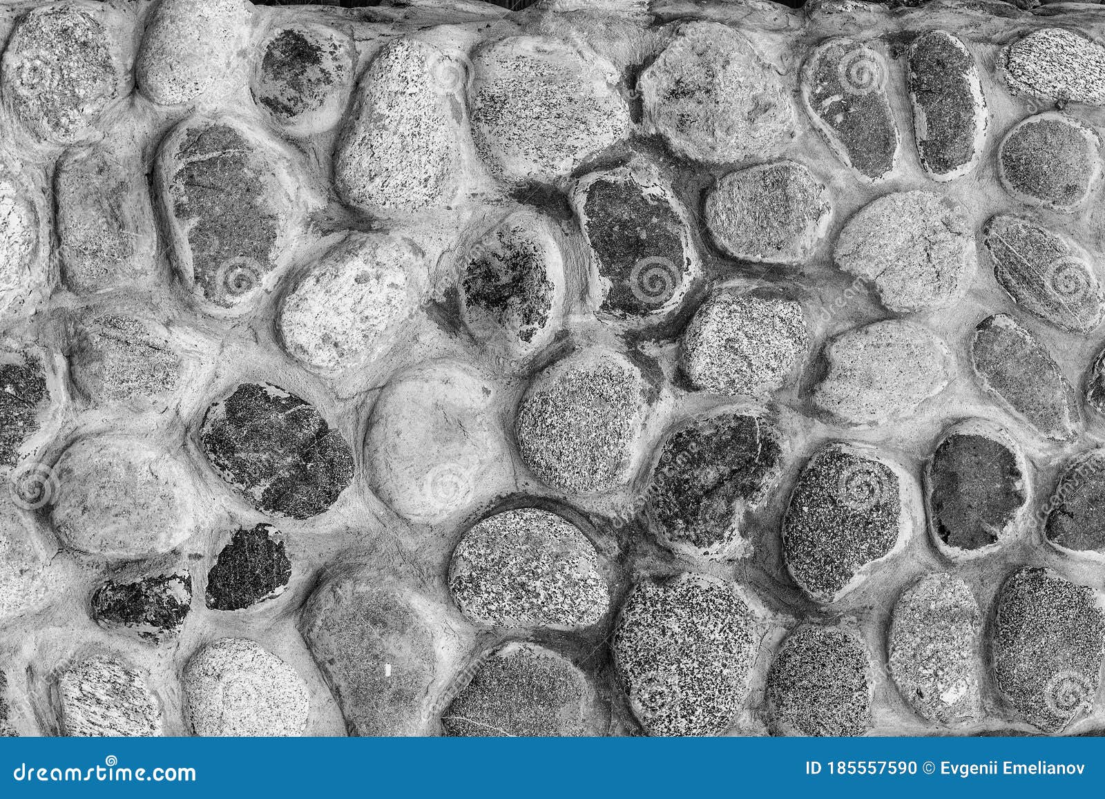 Monochrome Stone Wall Texture Stock Photo - Image of textured, surface ...