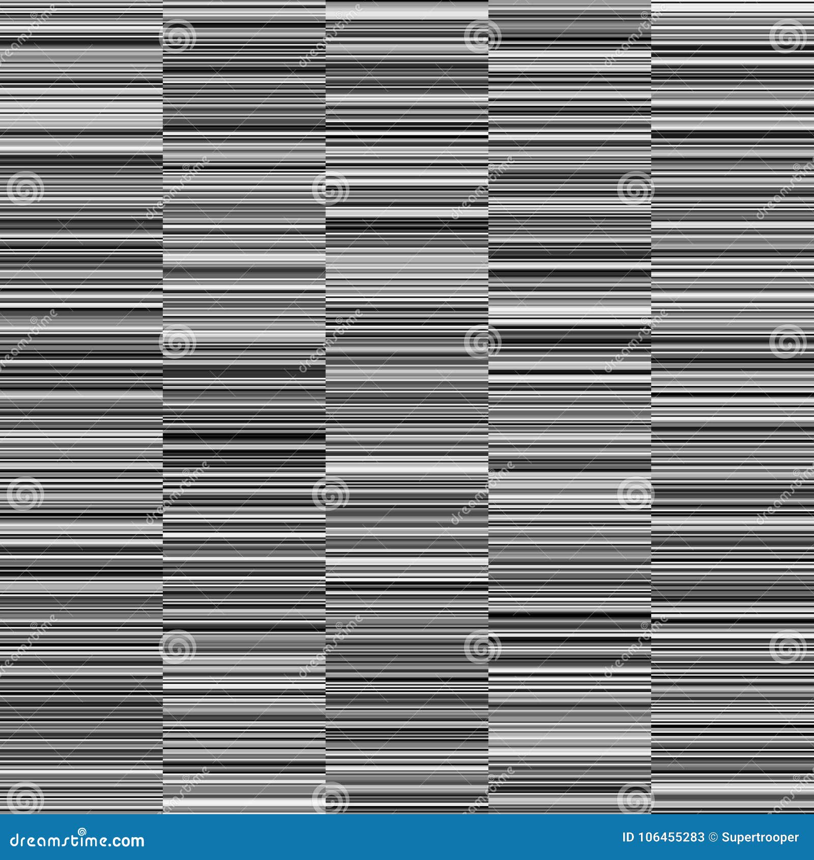 Monochrome Straight Horizontal Variable Width Stripes Background Stock ...