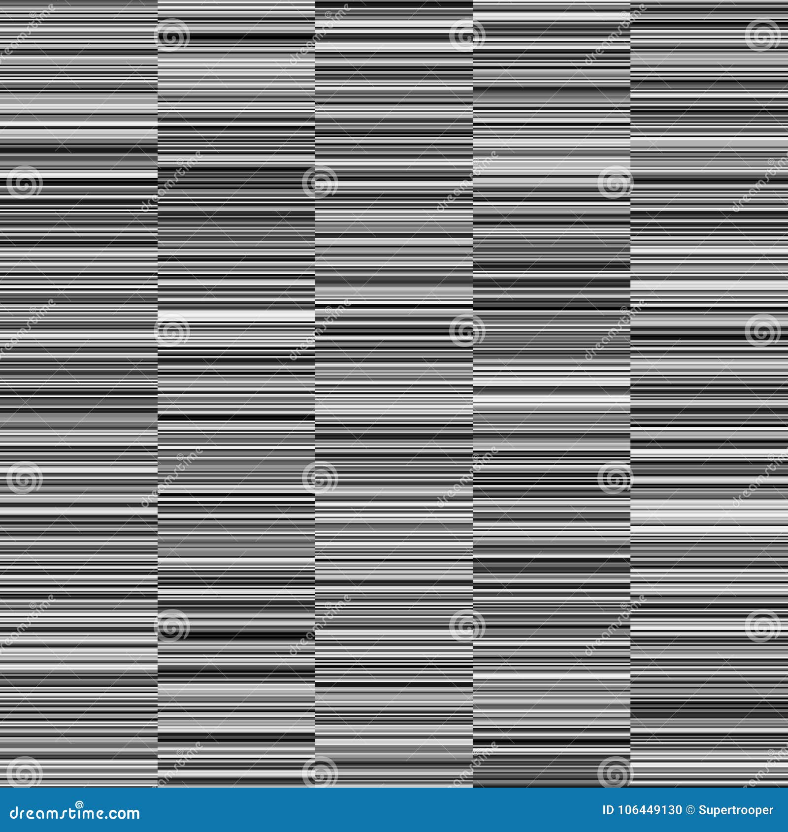 Monochrome Straight Horizontal Variable Width Stripes Background Stock ...