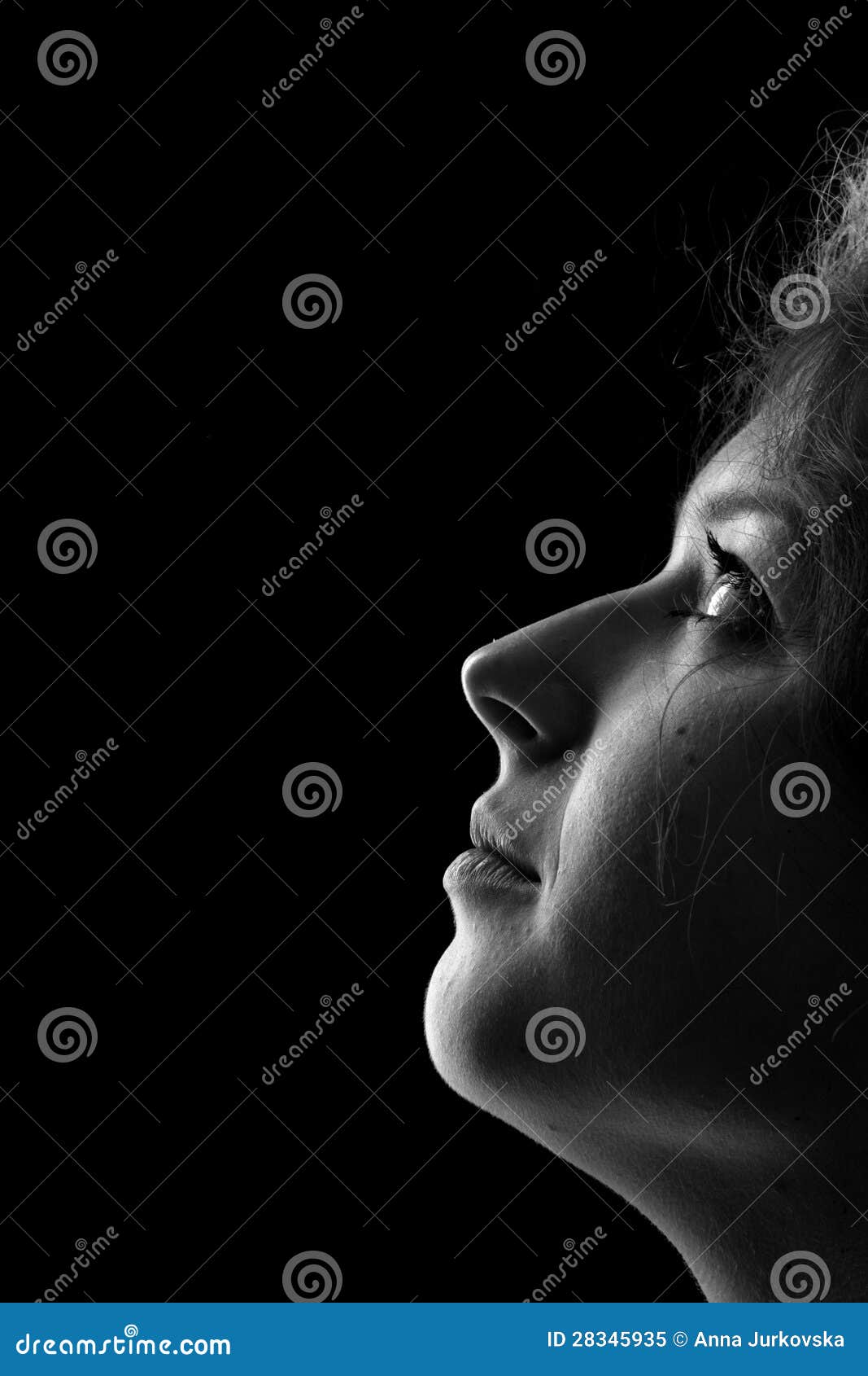 Monochrome studio portrait stock image. Image of style - 28345935