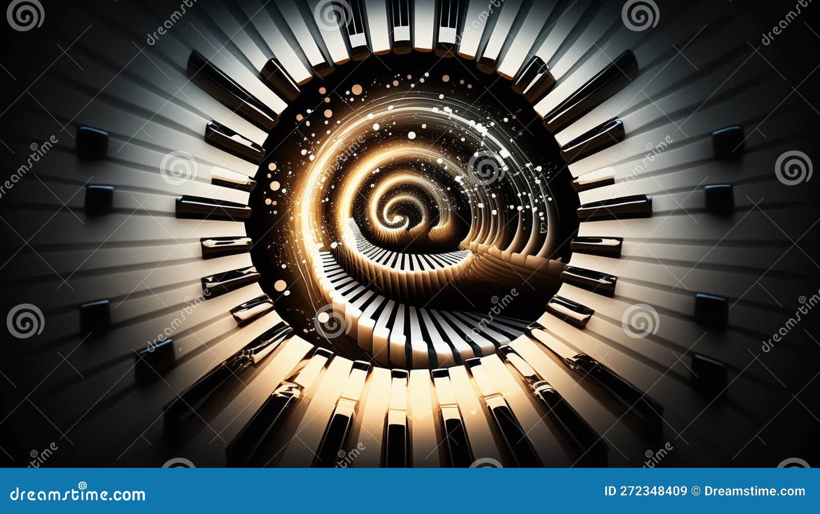 Monochrome Swirls in Alternating Black and White Stock Illustration ...