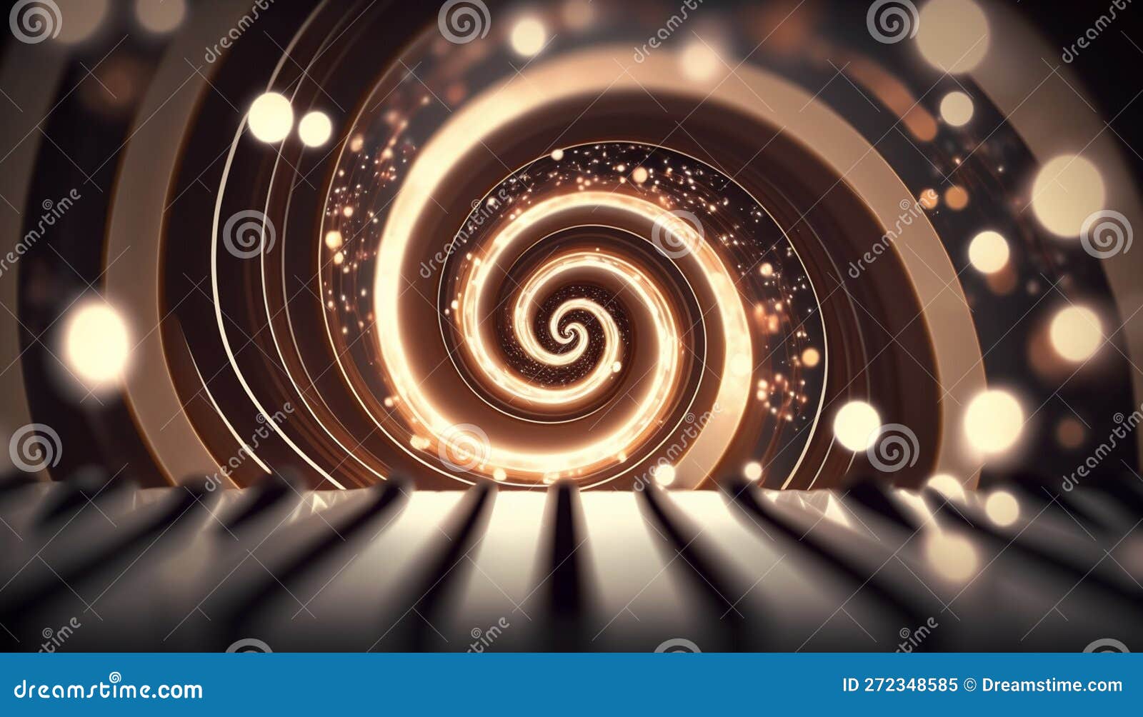 Monochrome Swirls in Alternating Black and White Stock Illustration ...