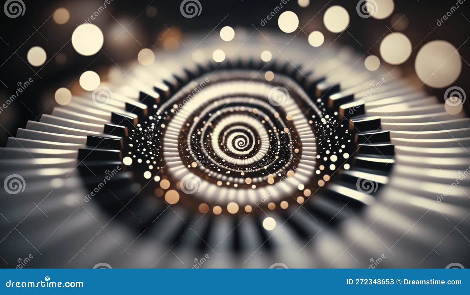Monochrome Swirls in Alternating Black and White Stock Illustration ...