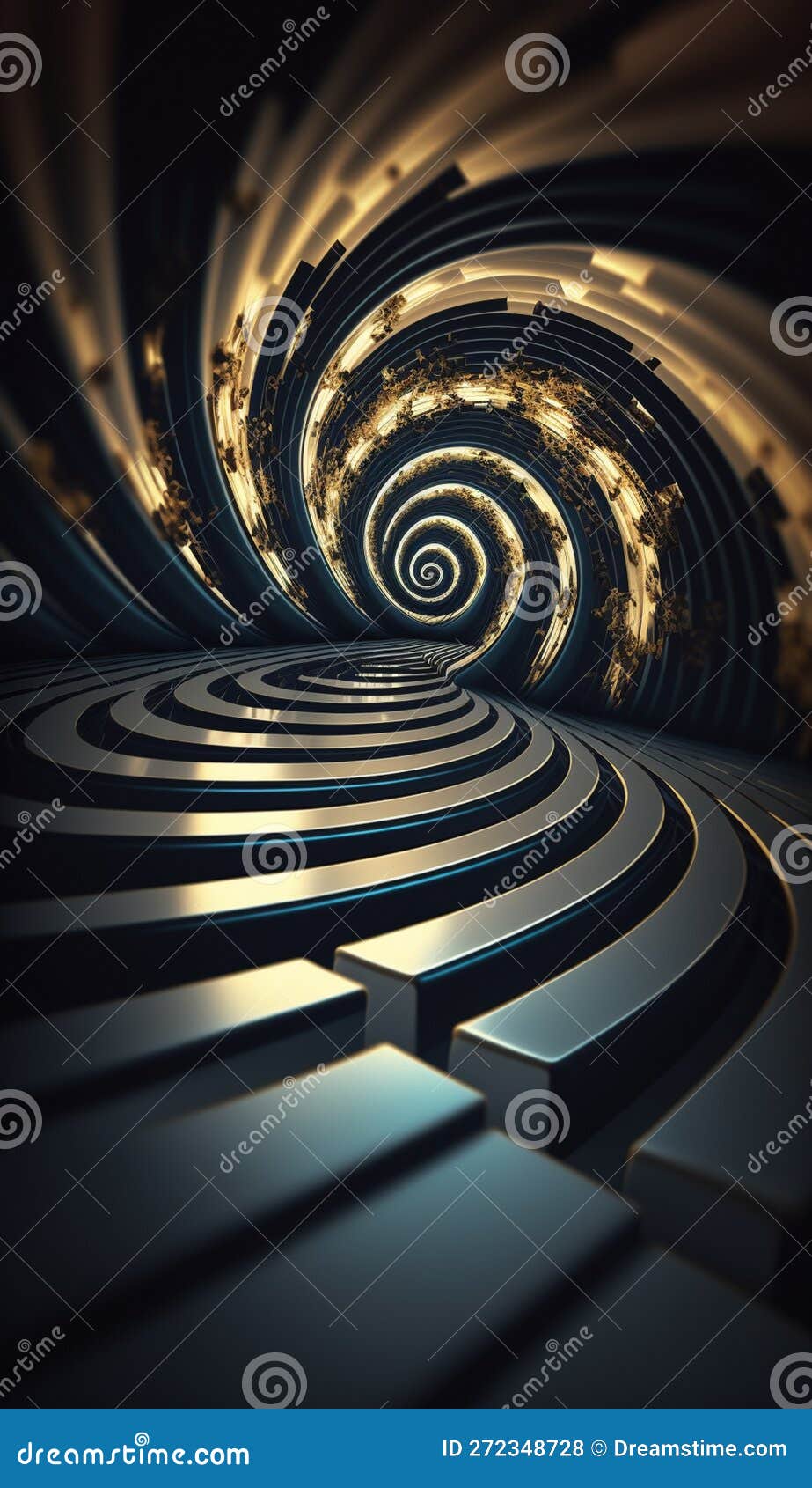 Monochrome Swirls in Alternating Black and White Stock Illustration ...