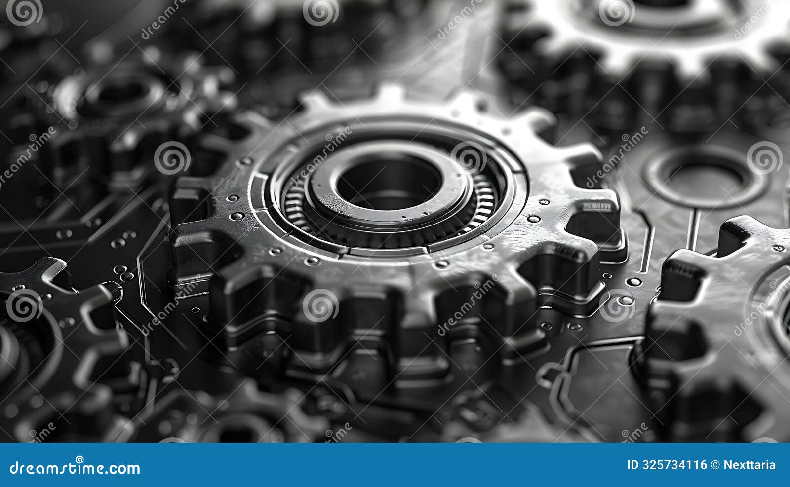 Monochrome Tech Illustration: Minimalist Vector Design Stock ...