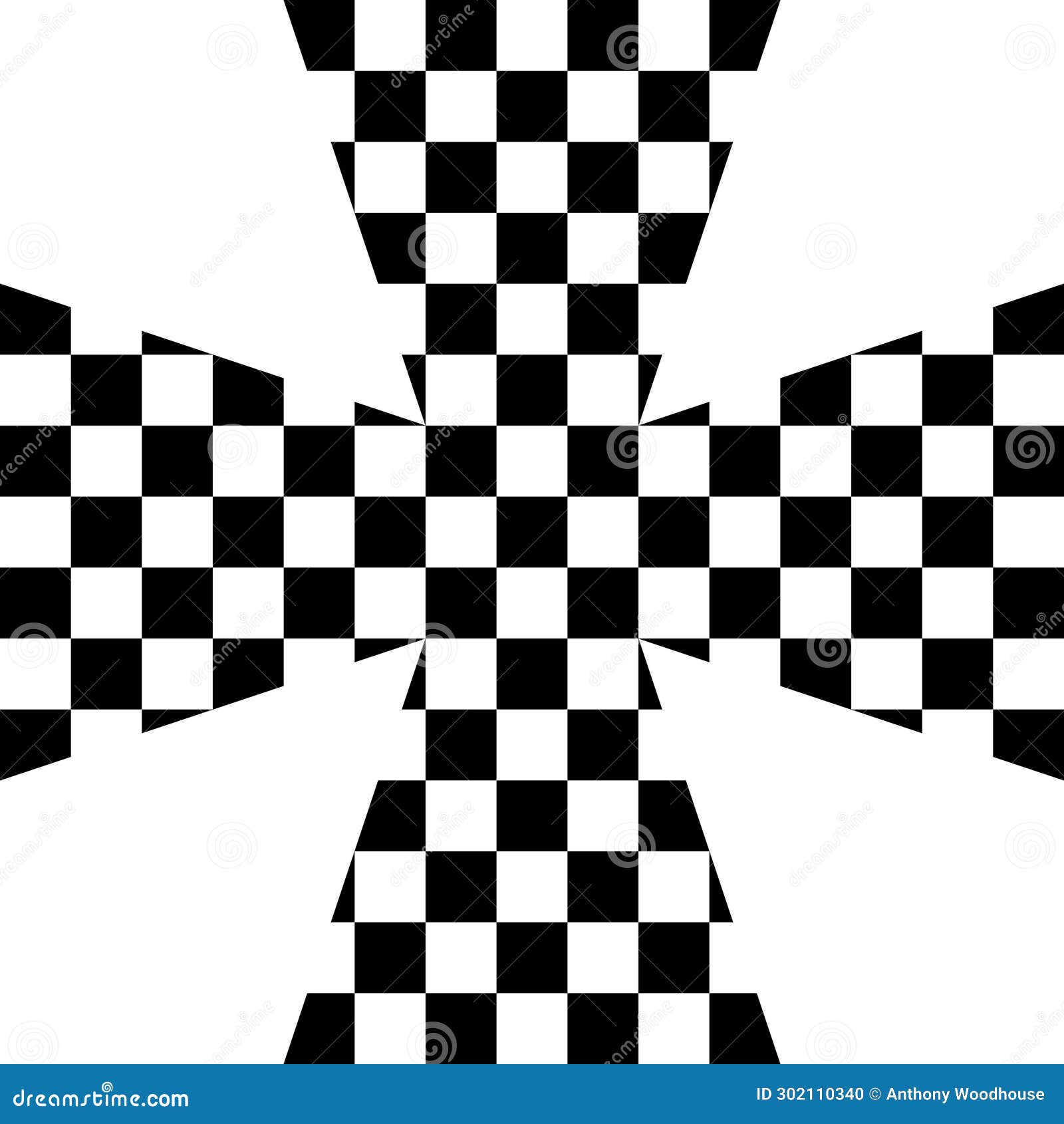 Monochrome Vector Graphic of a White Square Superimposed with a ...