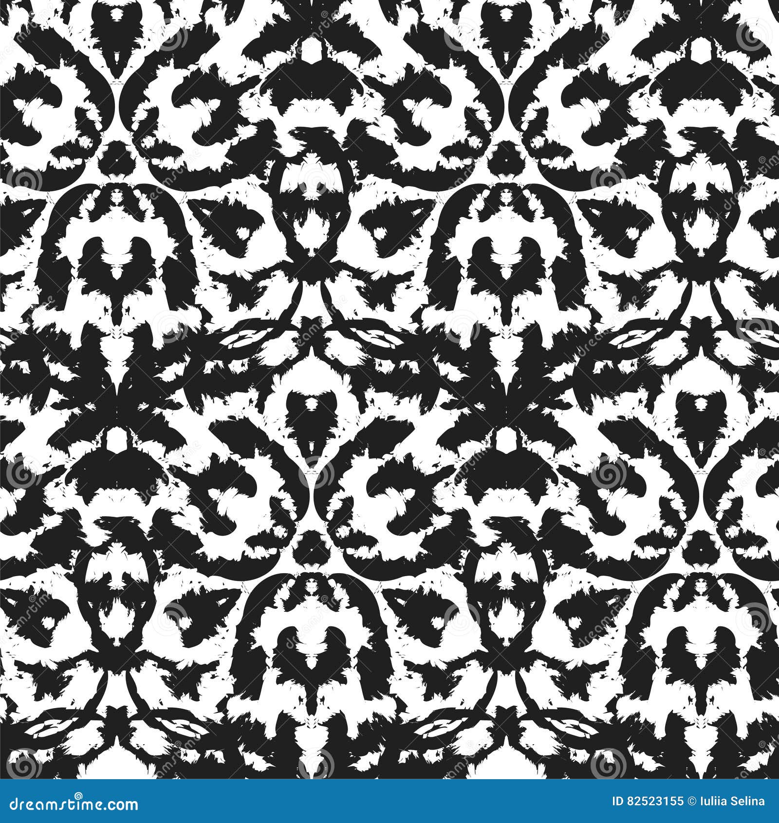 Monochrome vector pattern stock vector. Illustration of black - 82523155