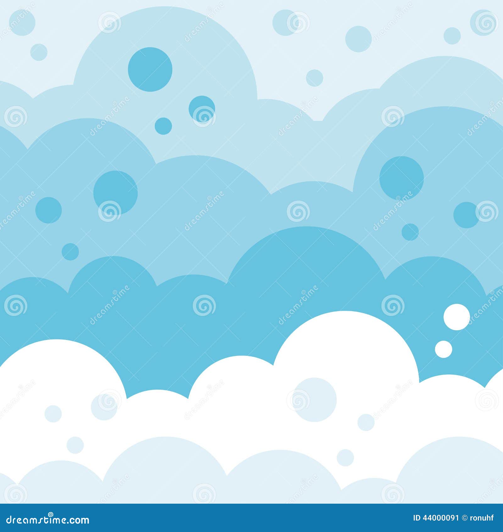 Monocolor Fluffy Cloud Background. Cartoon Vector | CartoonDealer.com ...