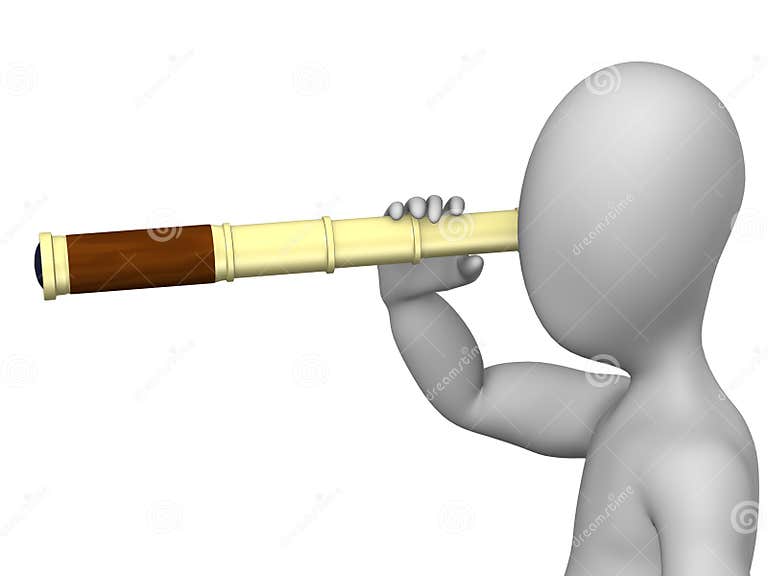 Monocular stock illustration. Illustration of pose, cartoon - 14562939