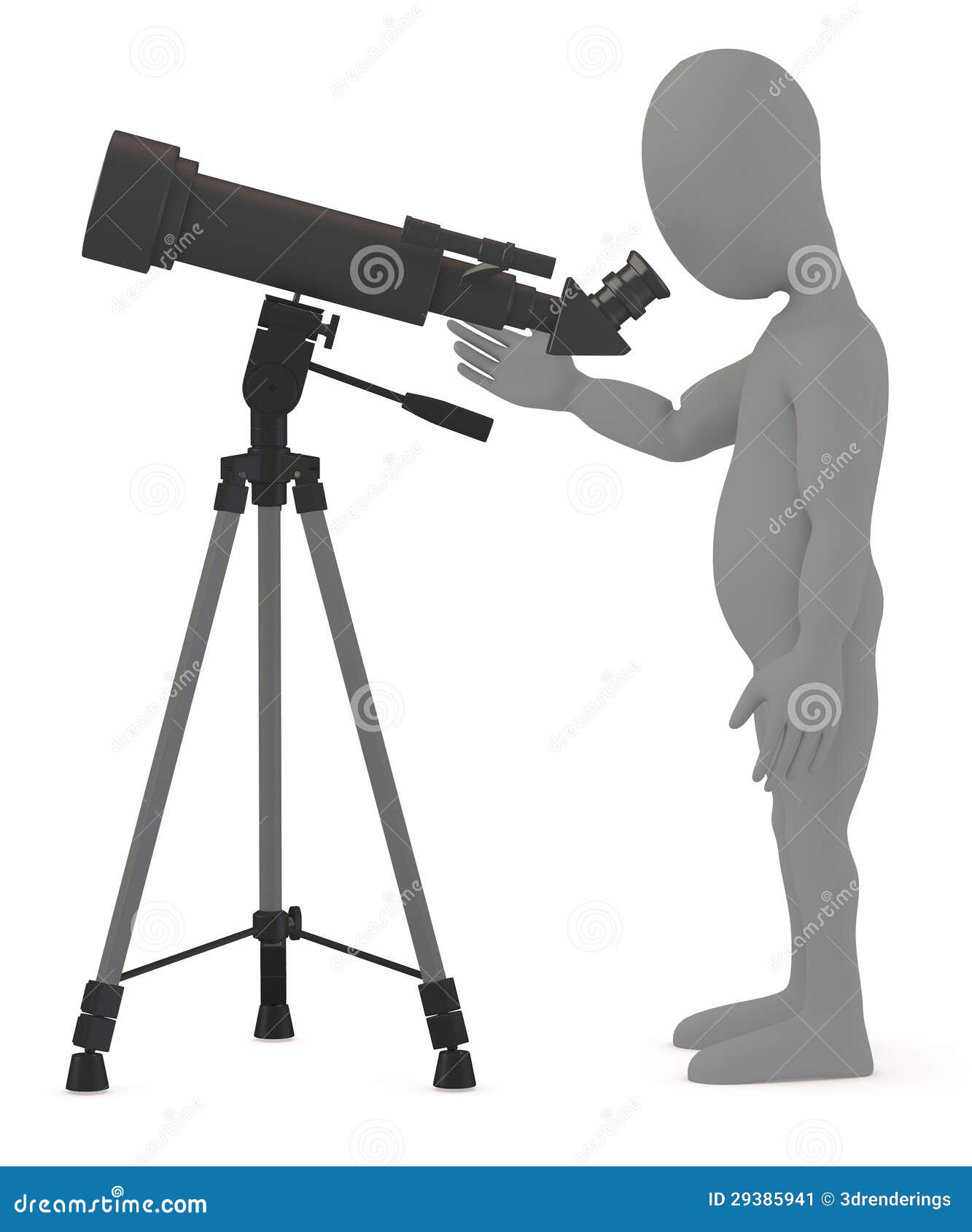 Monocular With Cartoon Character Stock Photography | CartoonDealer.com ...