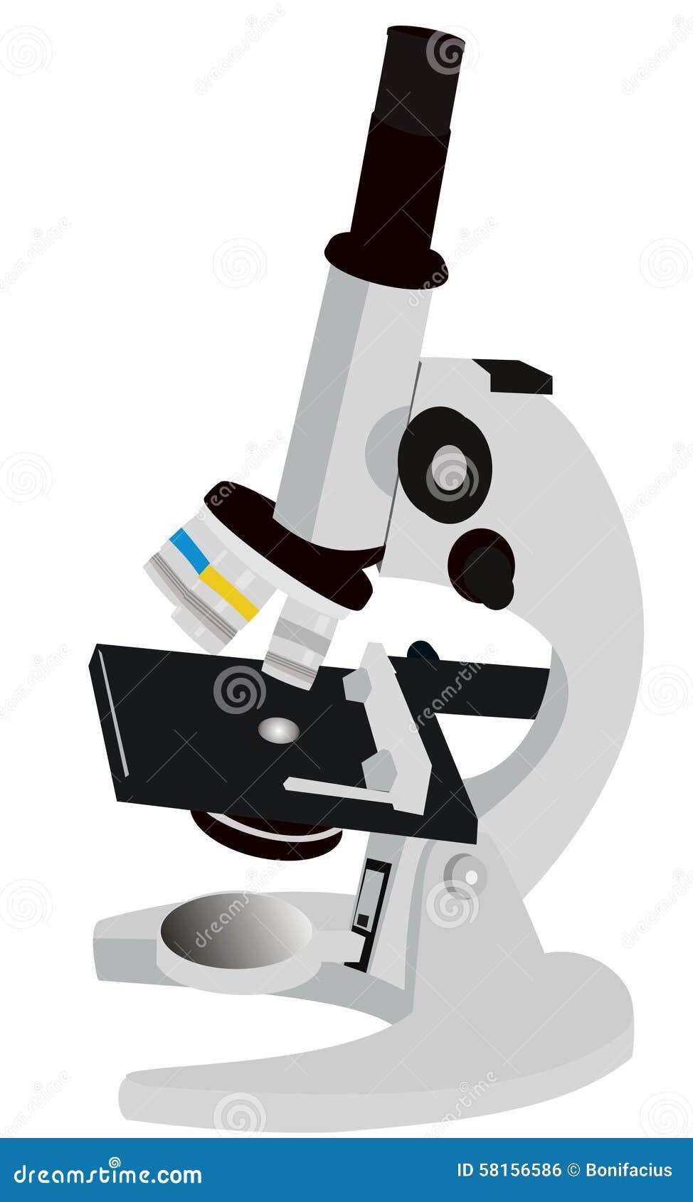 Monocular Microscope Drawing