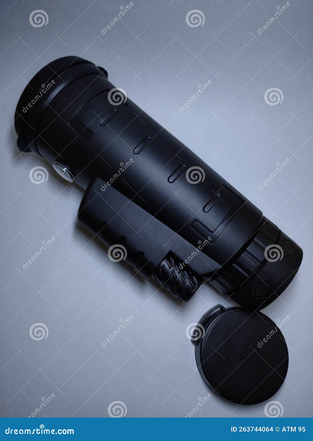 Monocular with Optical Focus and Compass Stock Photo - Image of ...