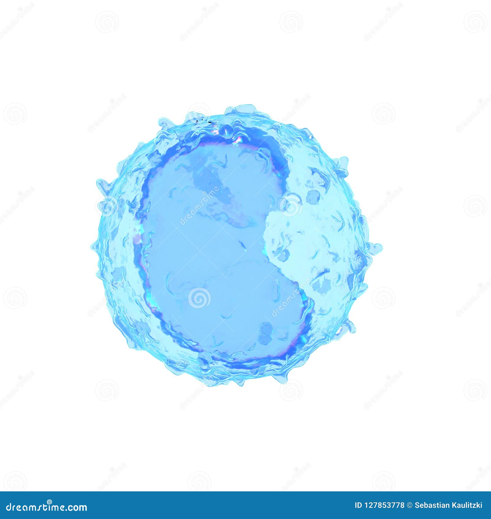 3d Illustration Of Monocyte Type Leukocyte Cell, White Blood Cells ...