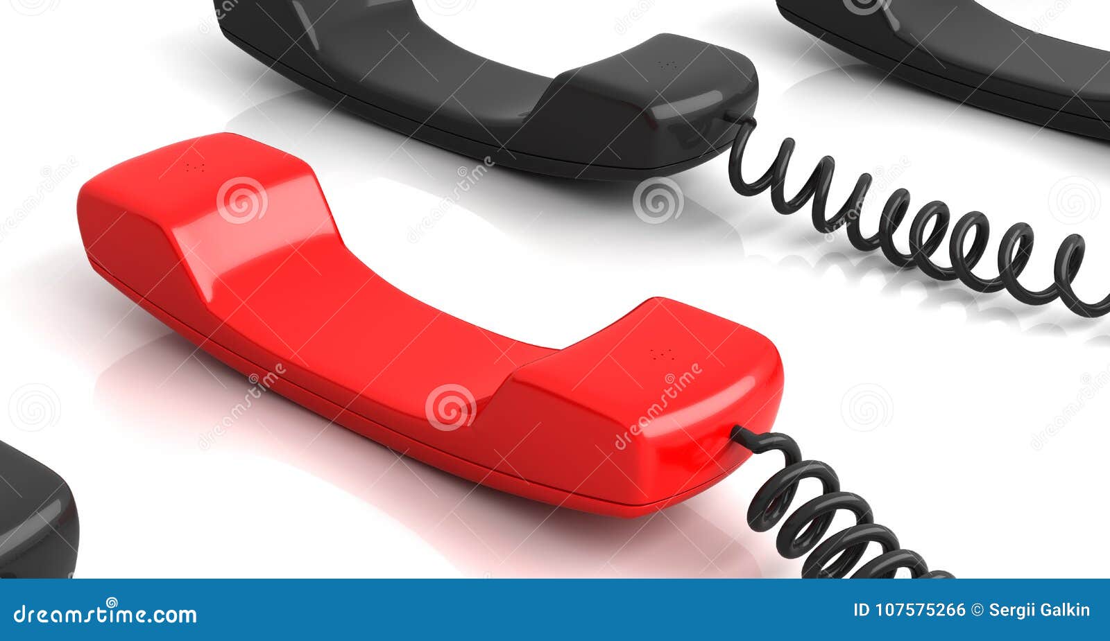 Monofones ilustração stock. Ilustração de cabo, conversa - 107575266