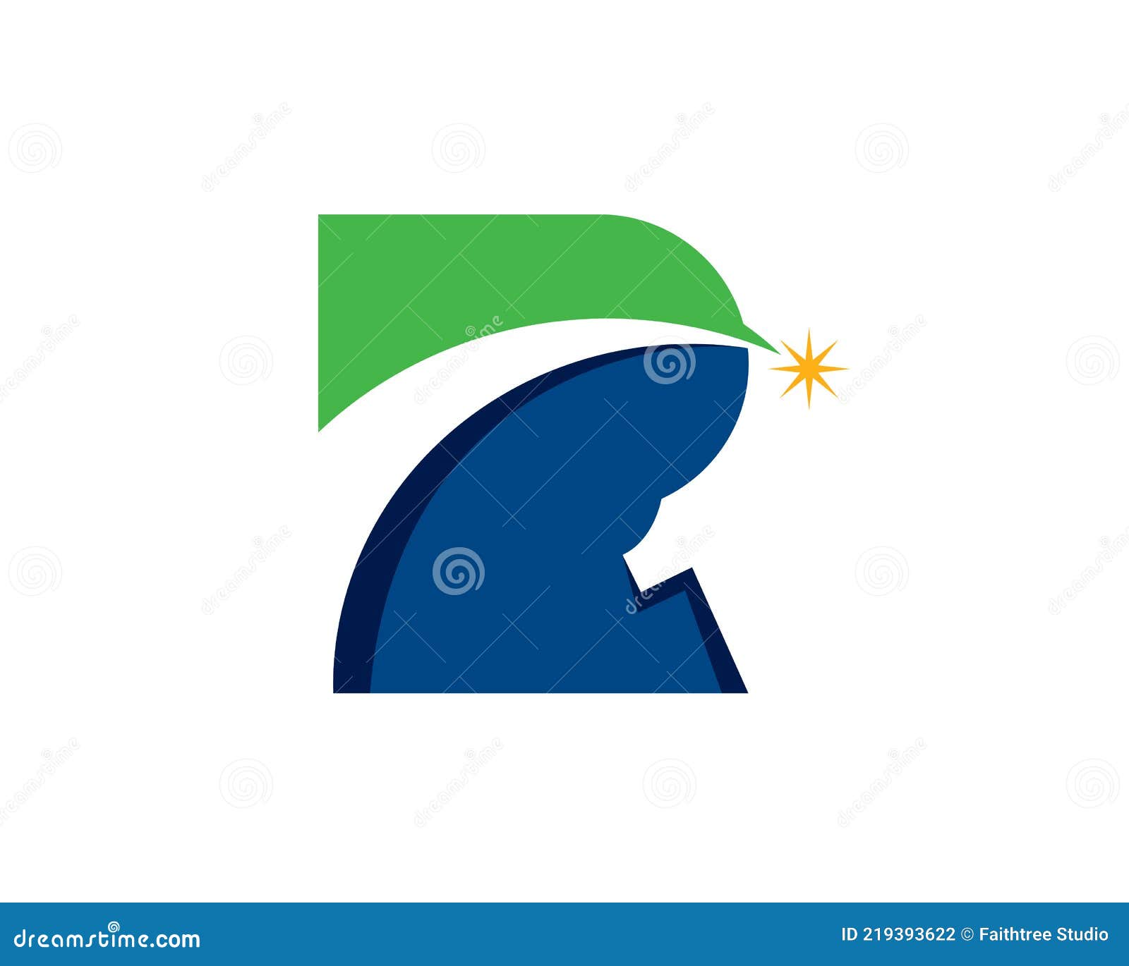 Monogram Anagram of Initial Letter R 1 Typography Logo Stock Vector ...