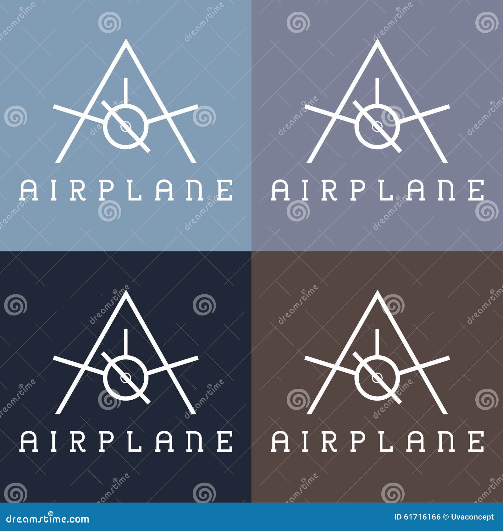 Monogram art icon stock vector. Illustration of flight - 61716166