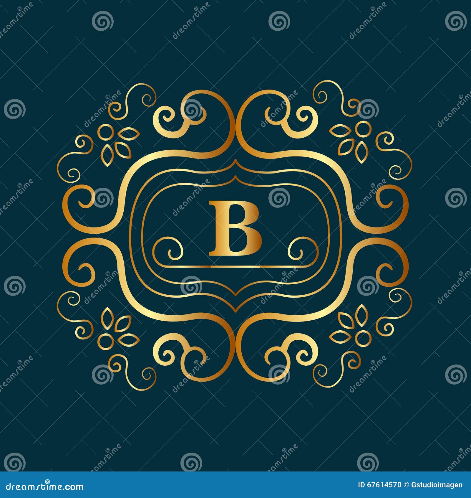 Monogram background design stock illustration. Illustration of ornament ...