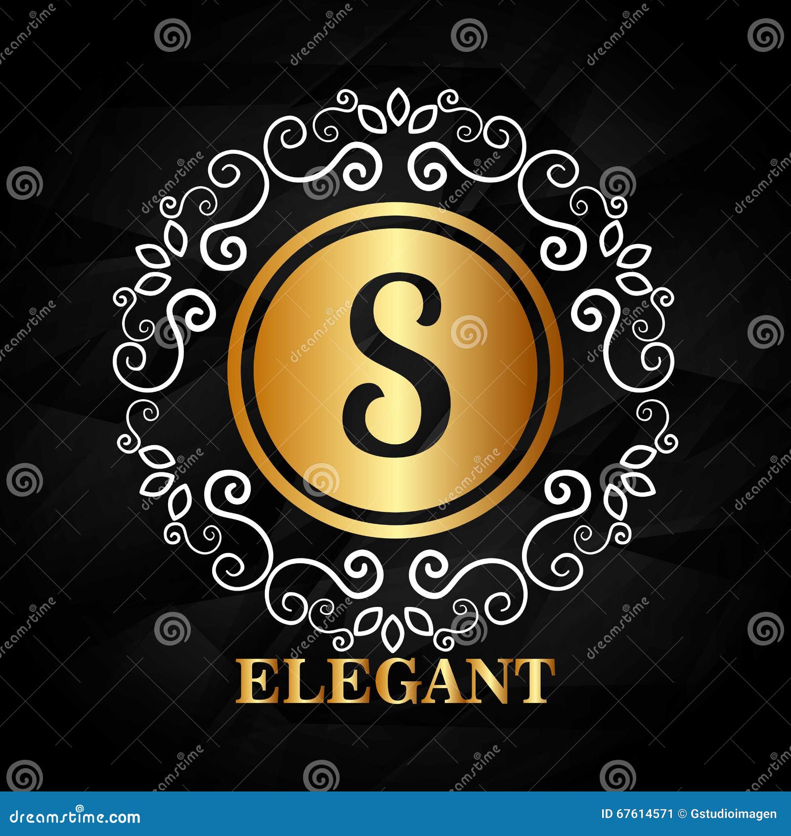 Monogram background design stock illustration. Illustration of emblem ...