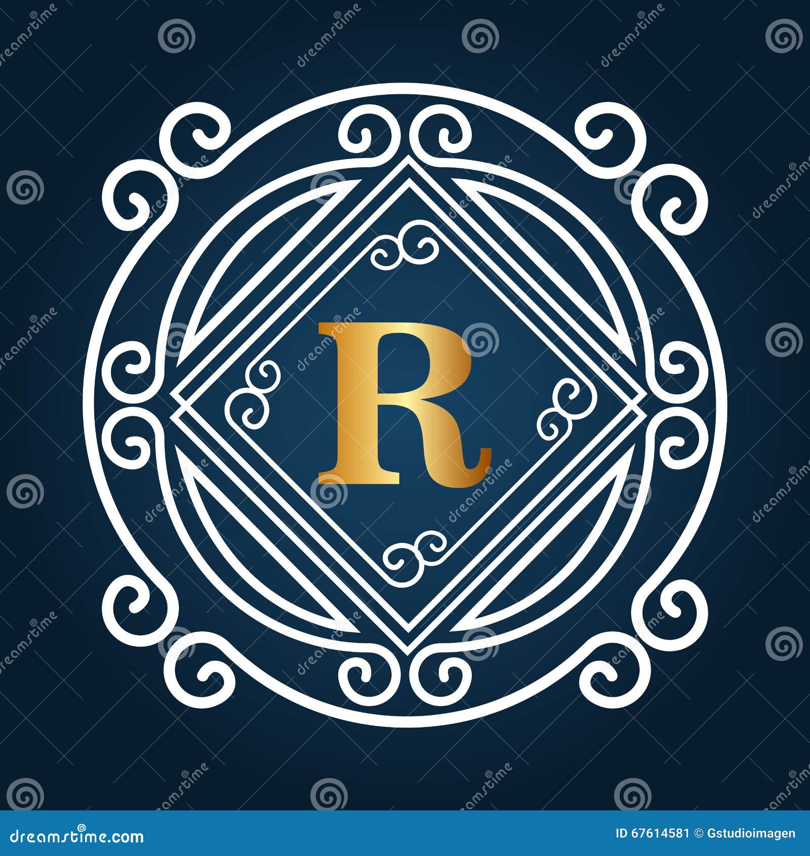 Monogram background design stock illustration. Illustration of ...