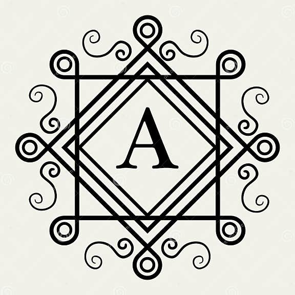 Monogram background design stock illustration. Illustration of luxury ...