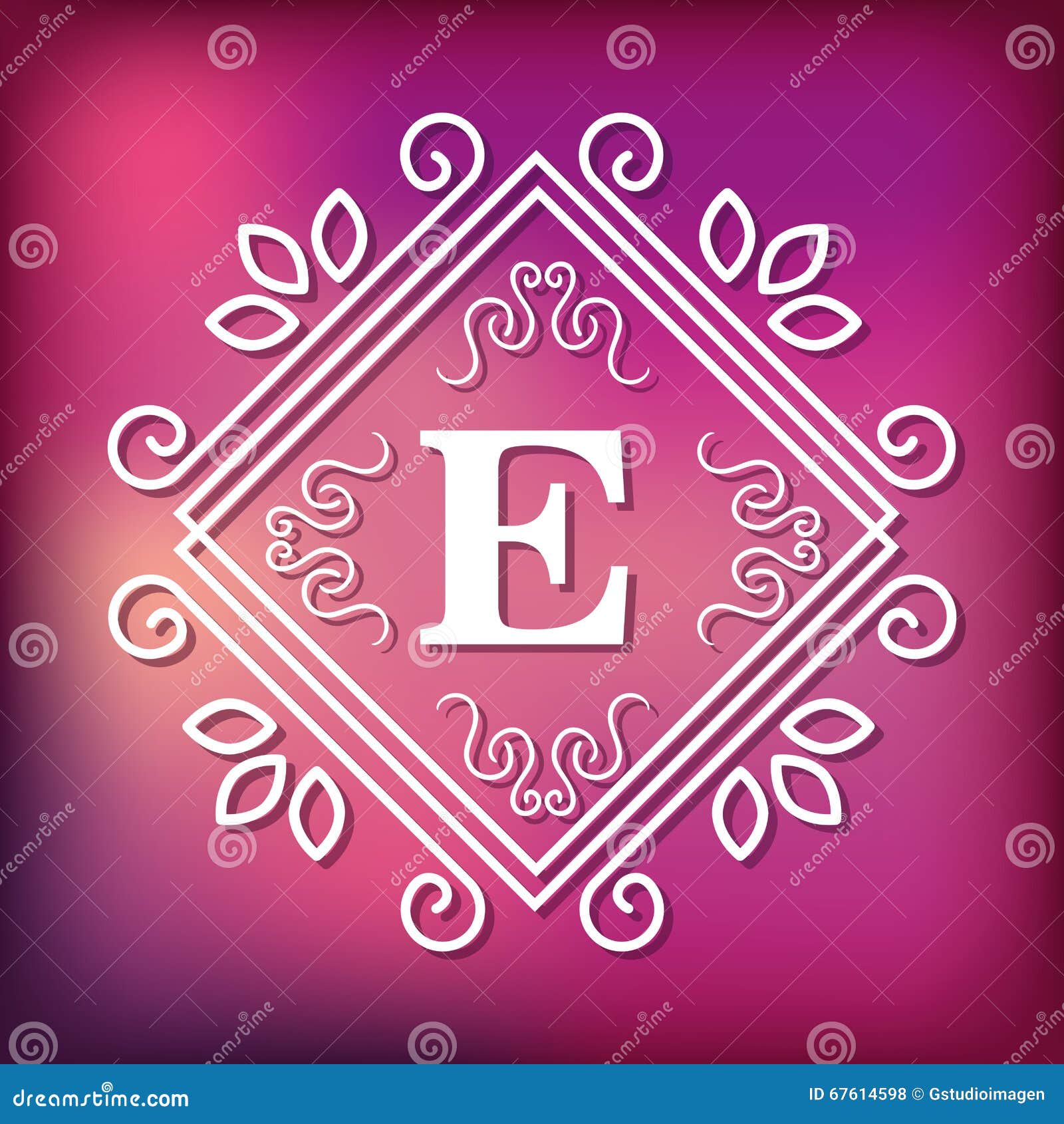 Monogram background design stock illustration. Illustration of style ...