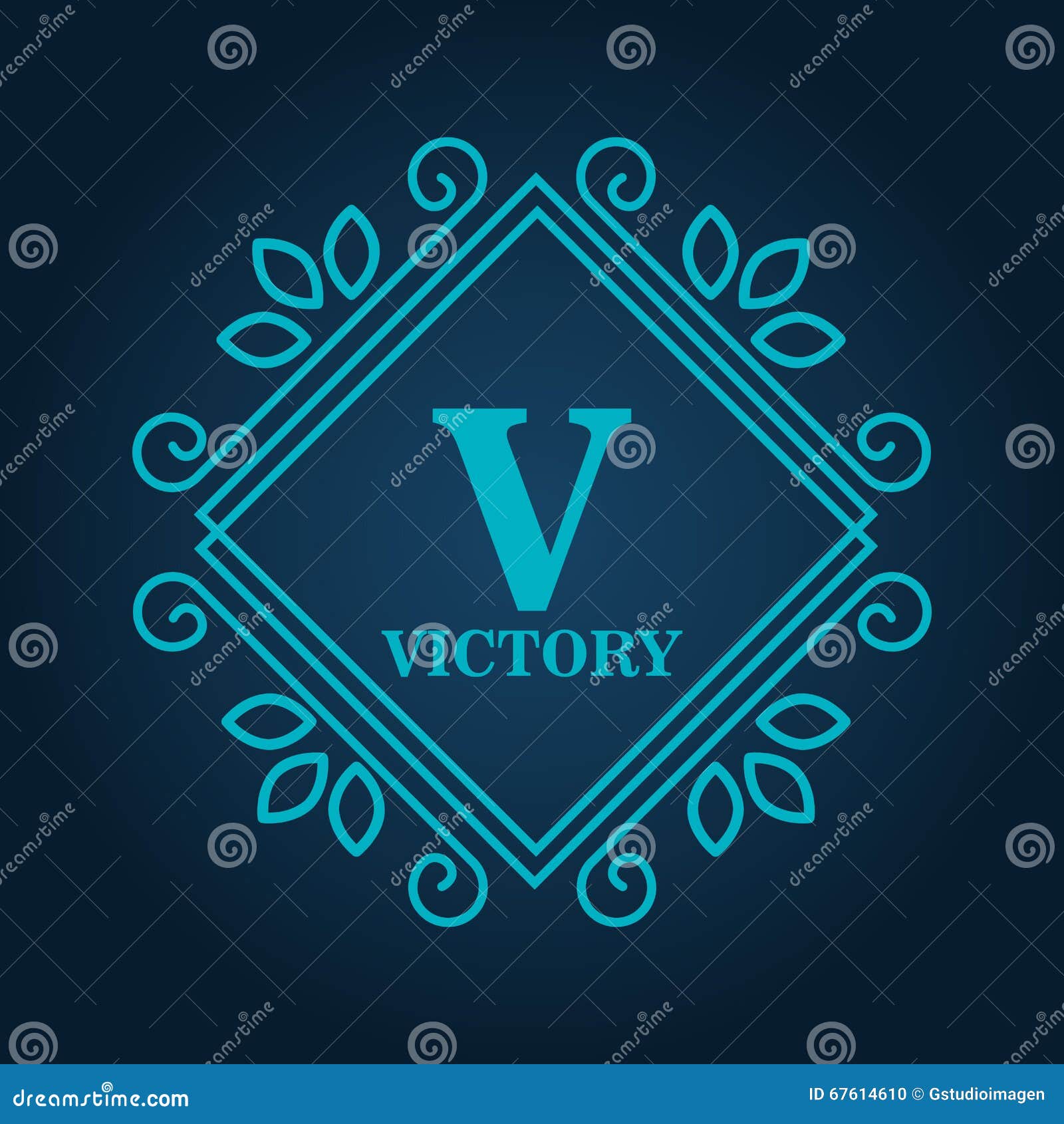 Monogram background design stock illustration. Illustration of ornate ...