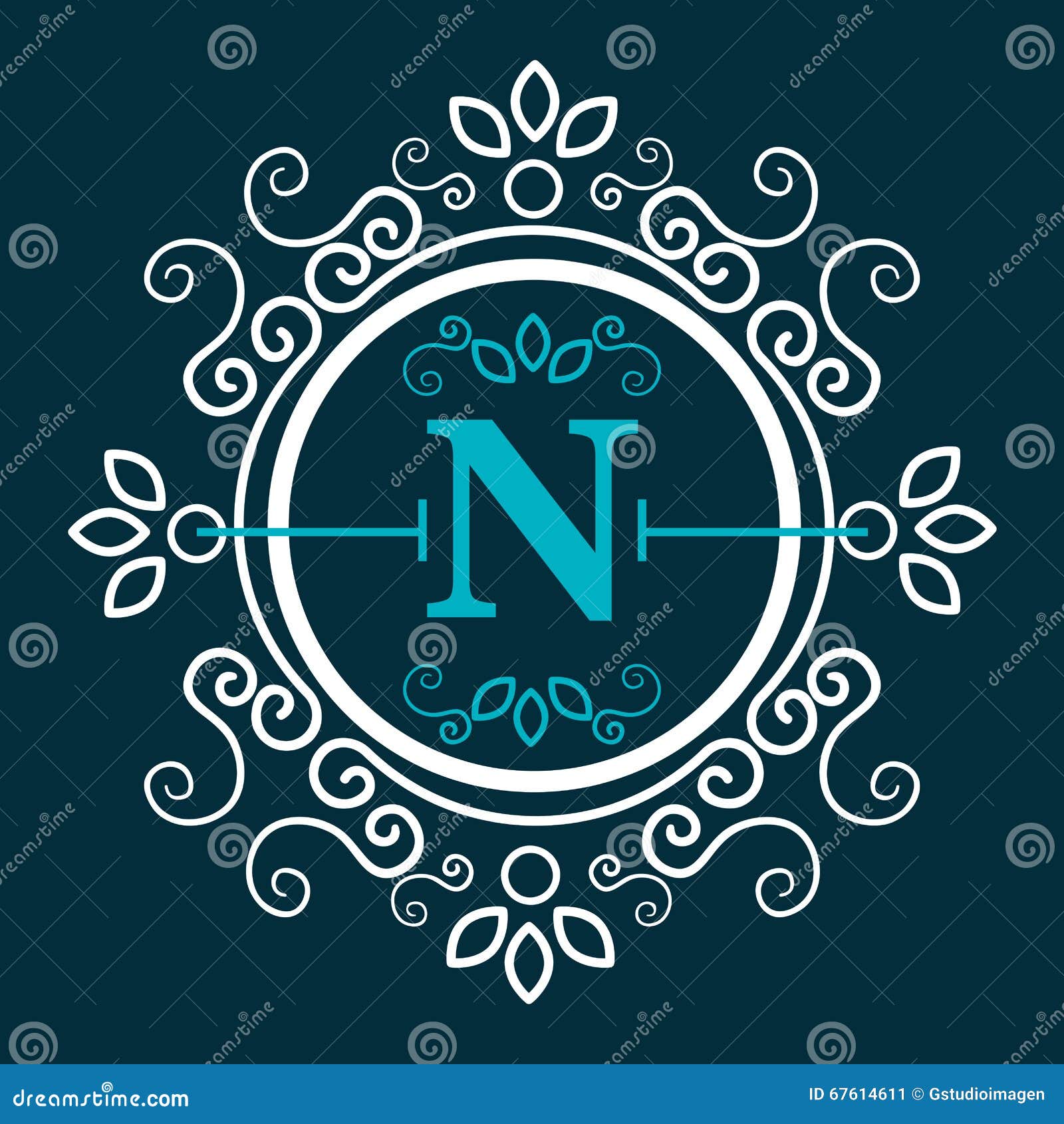 Monogram background design stock illustration. Illustration of letter ...