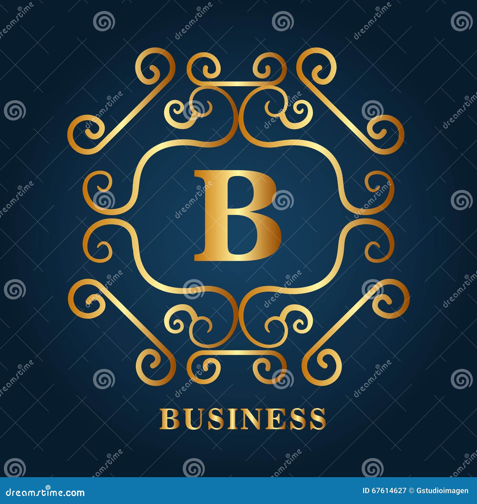 Monogram background design stock illustration. Illustration of element ...