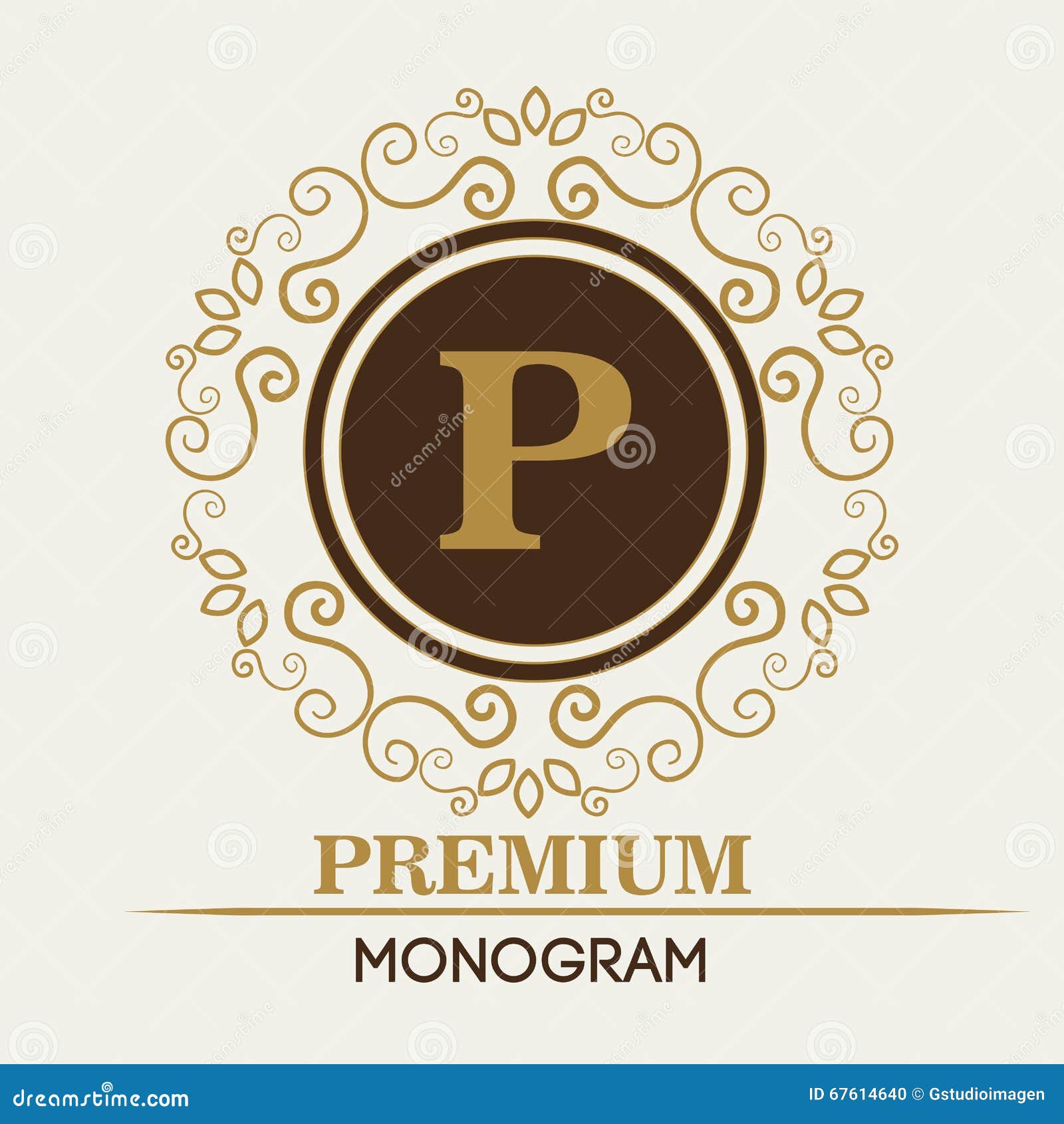 Monogram background design stock illustration. Illustration of graceful ...