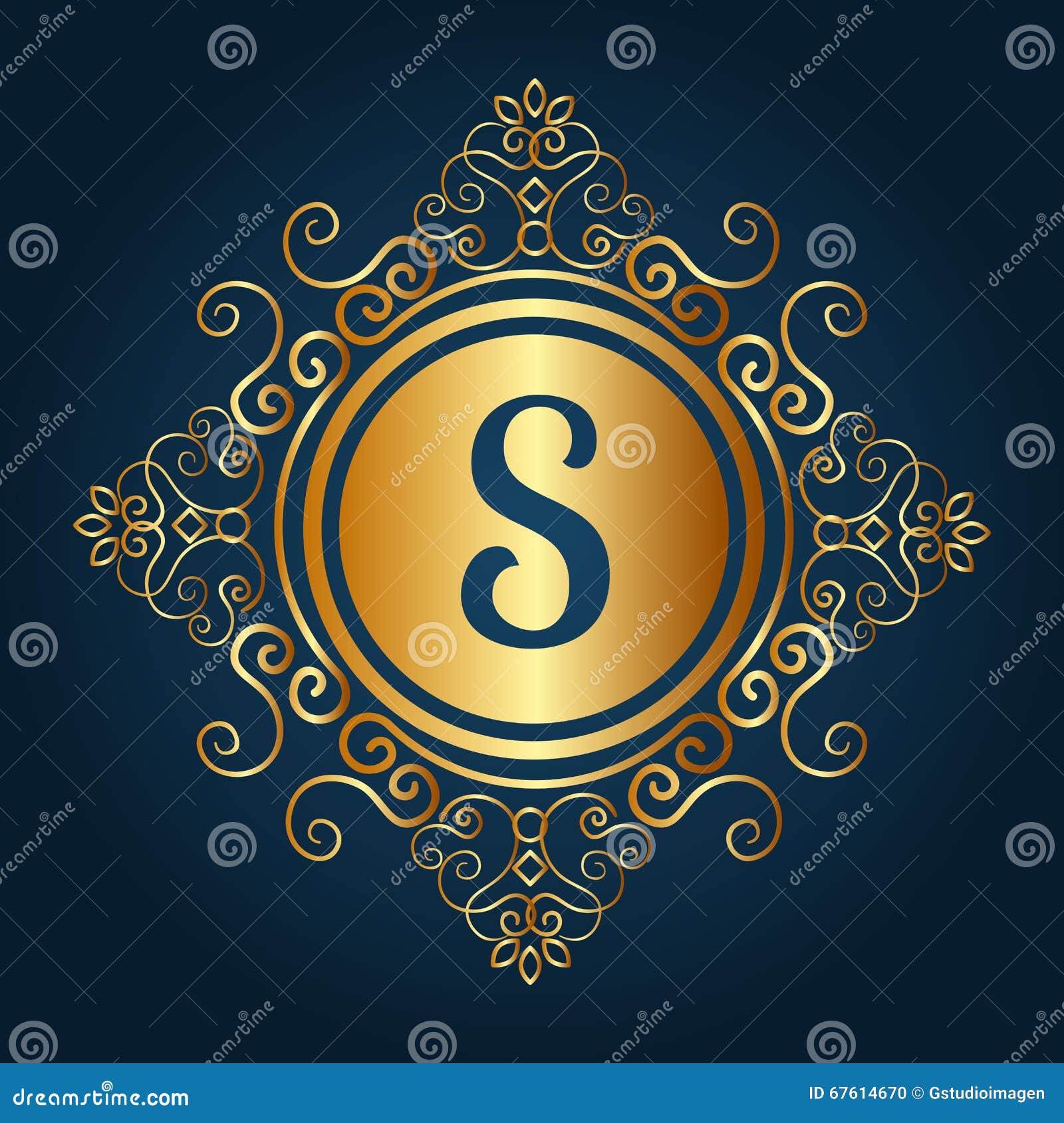 Monogram background design stock illustration. Illustration of stylish ...