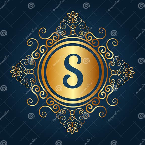Monogram background design stock illustration. Illustration of stylish ...