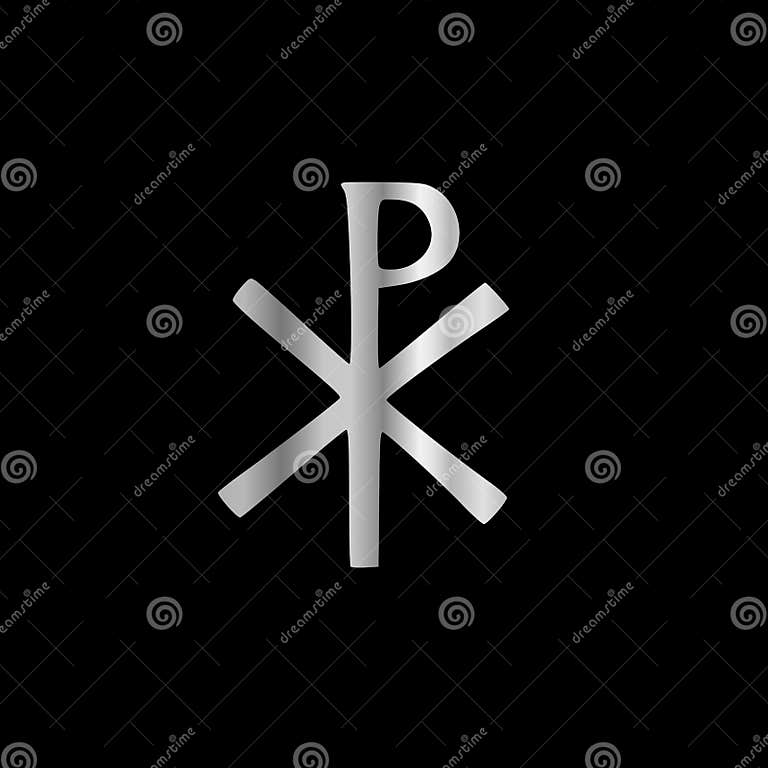 Monogram of Christ - Chi Rho Stock Vector - Illustration of graveyard ...