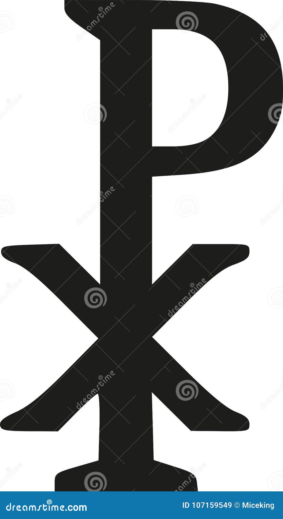 Monogram Christi vector stock vector. Illustration of christianity ...