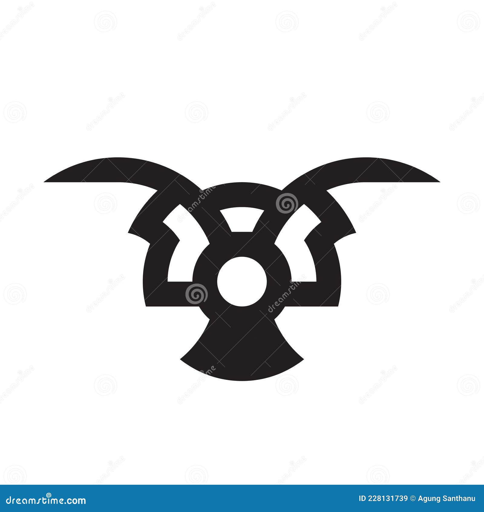 Monogram Circle. Geometric Symbol for Icon or Logo Geometric Tribal ...