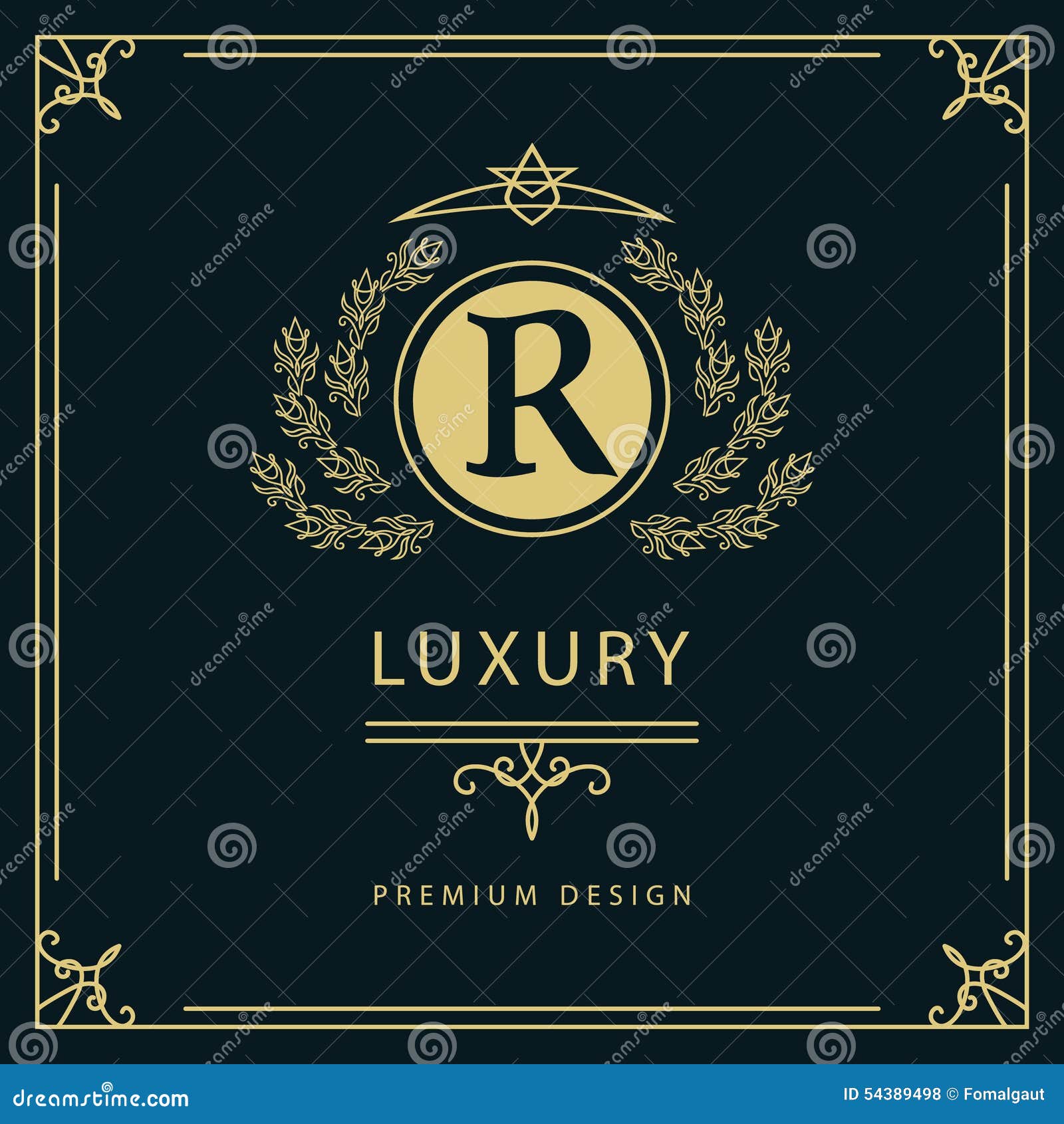 Monogram Design Elements, Graceful Template Stock Vector - Illustration ...