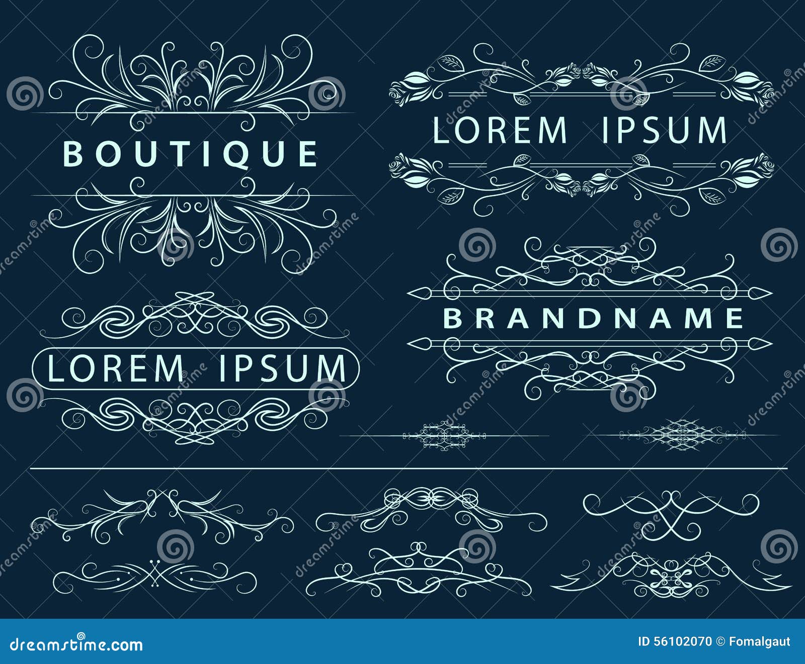 Monogram Design Elements, Graceful Template Vector Illustration ...