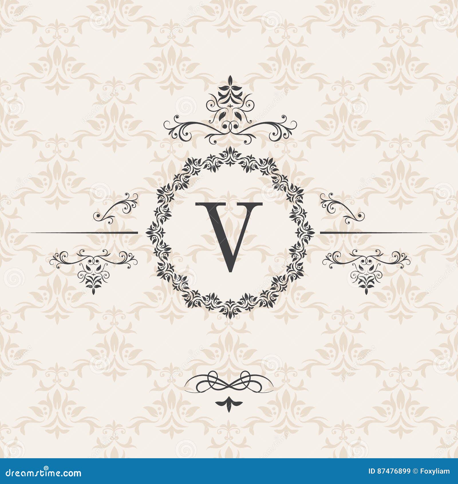 Monogram design elements stock vector. Illustration of design - 87476899