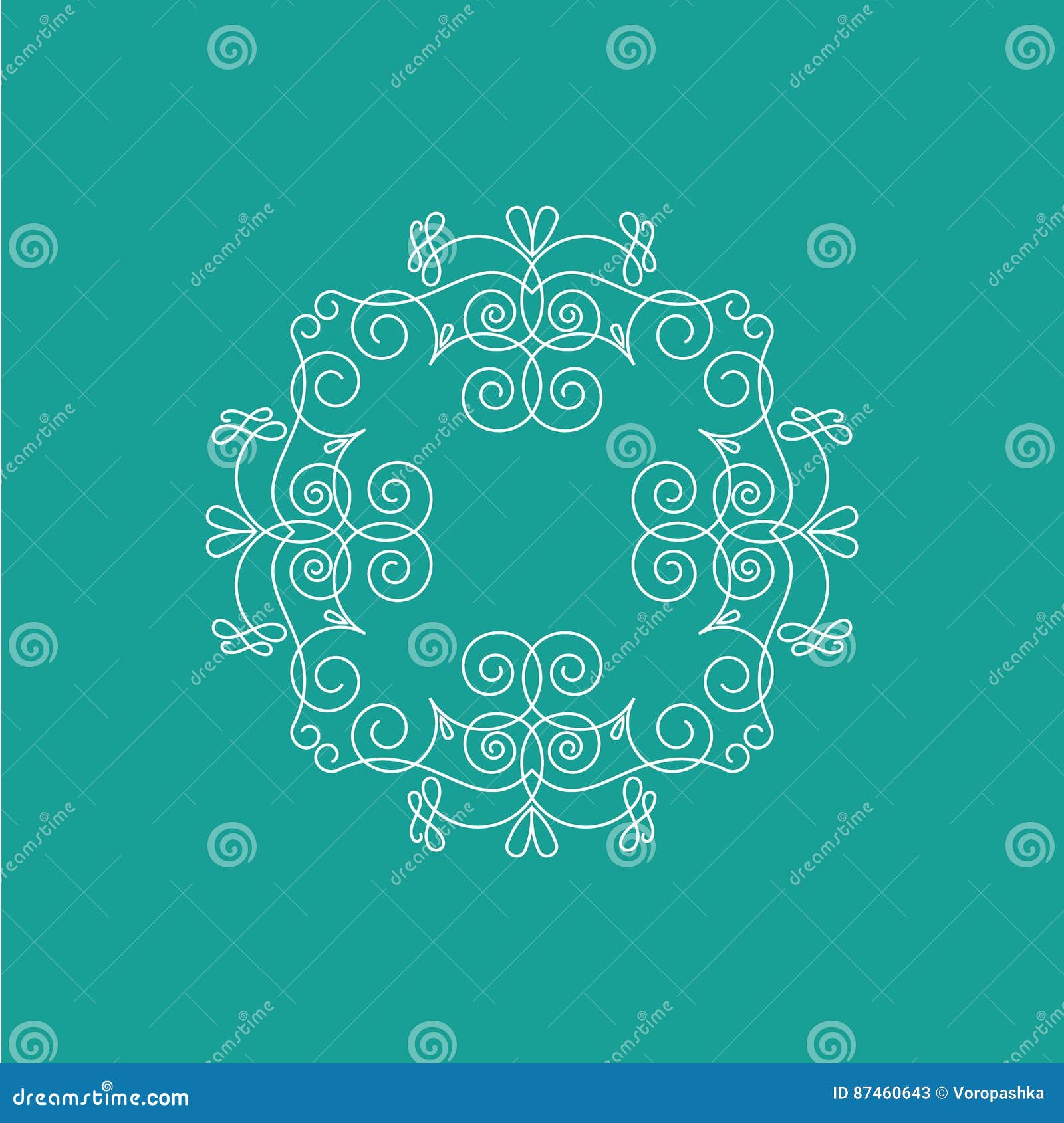 Monogram frame stock vector. Illustration of bending - 87460643