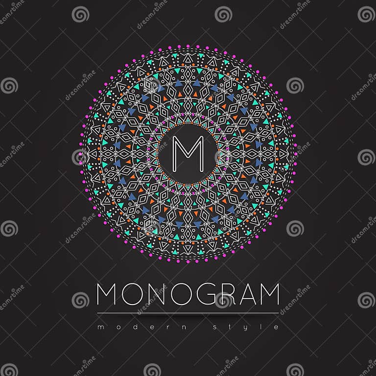 MONOGRAM icon 56trd wff stock vector. Illustration of decorative - 65794488