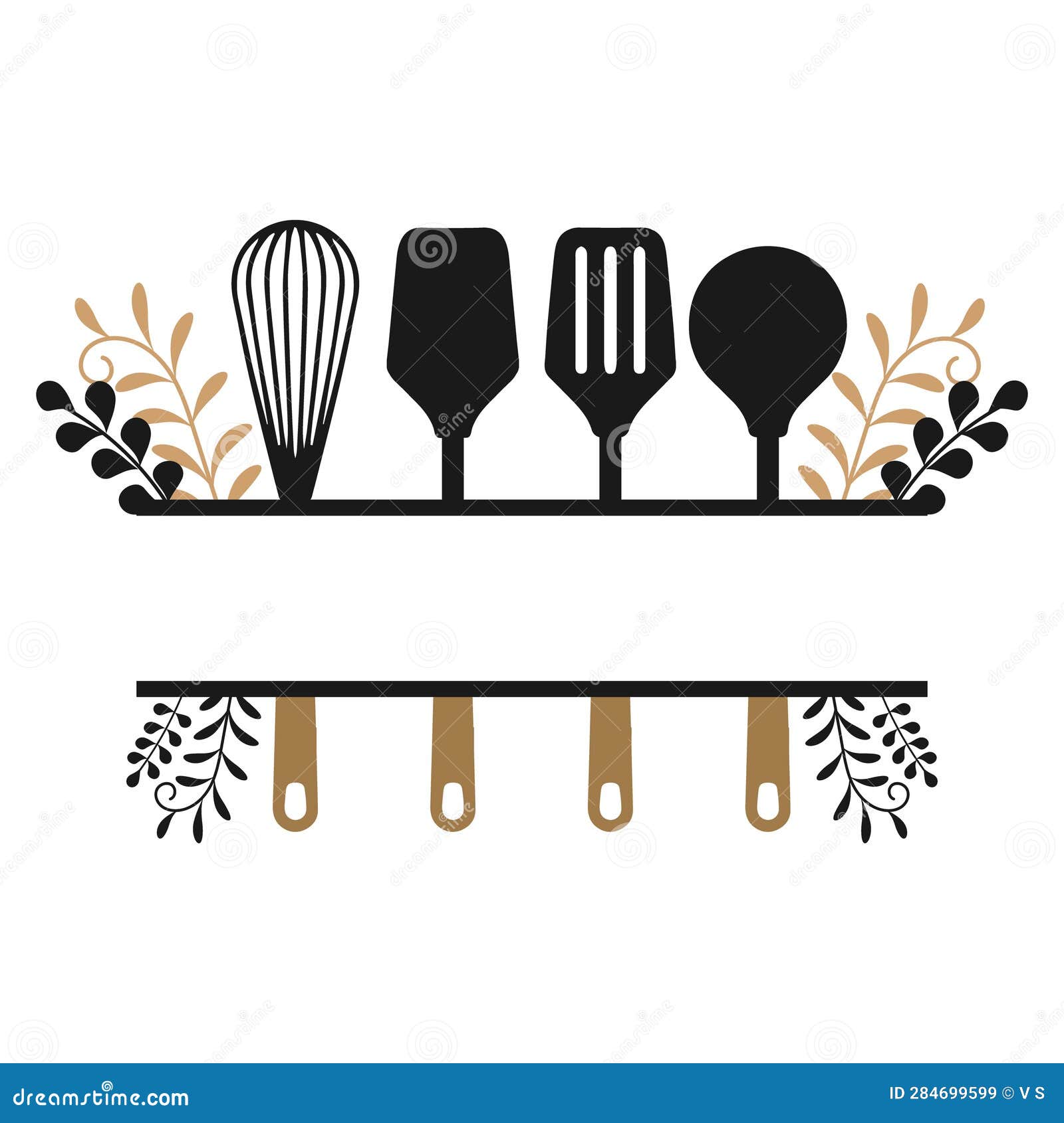 Monogram Kitchen Utensils, Kitchen Logo, Culinary Logo Silhouette ...