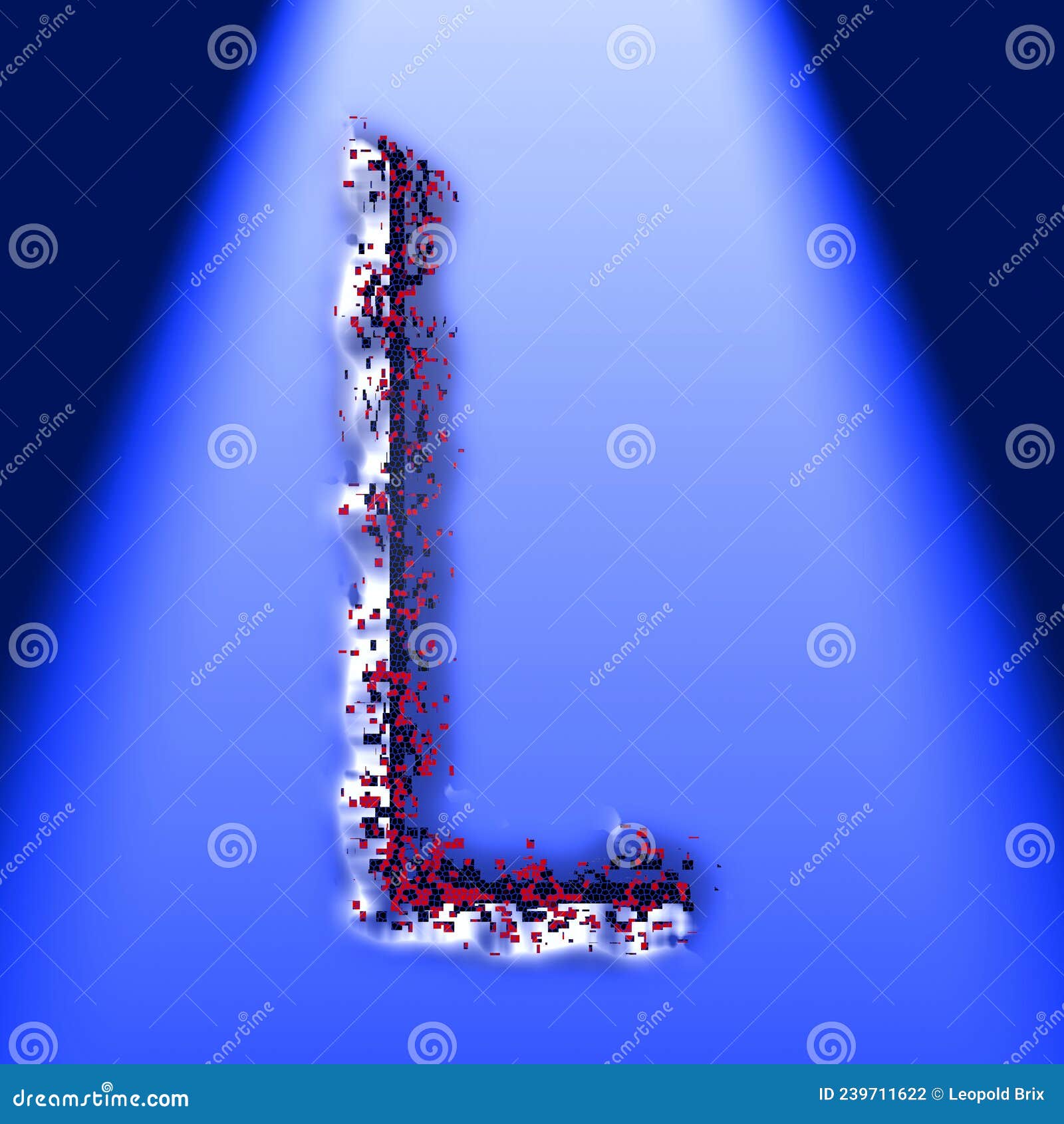 Monogram L on stage stock illustration. Illustration of fifty - 239711622
