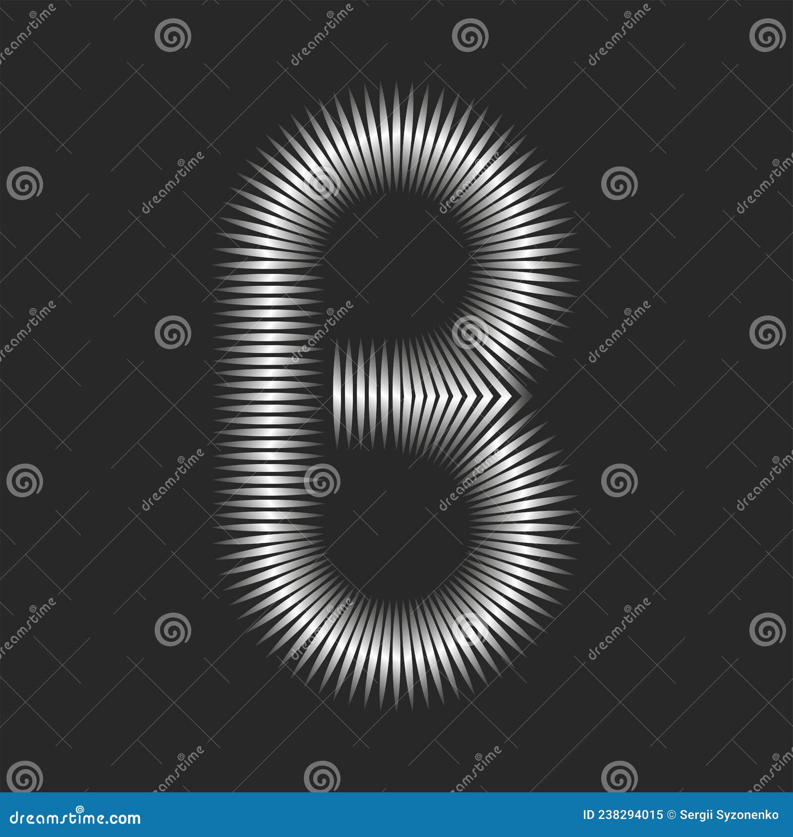 Monogram Letter B Logo Creative Monogram, Metallic Normal Lines ...