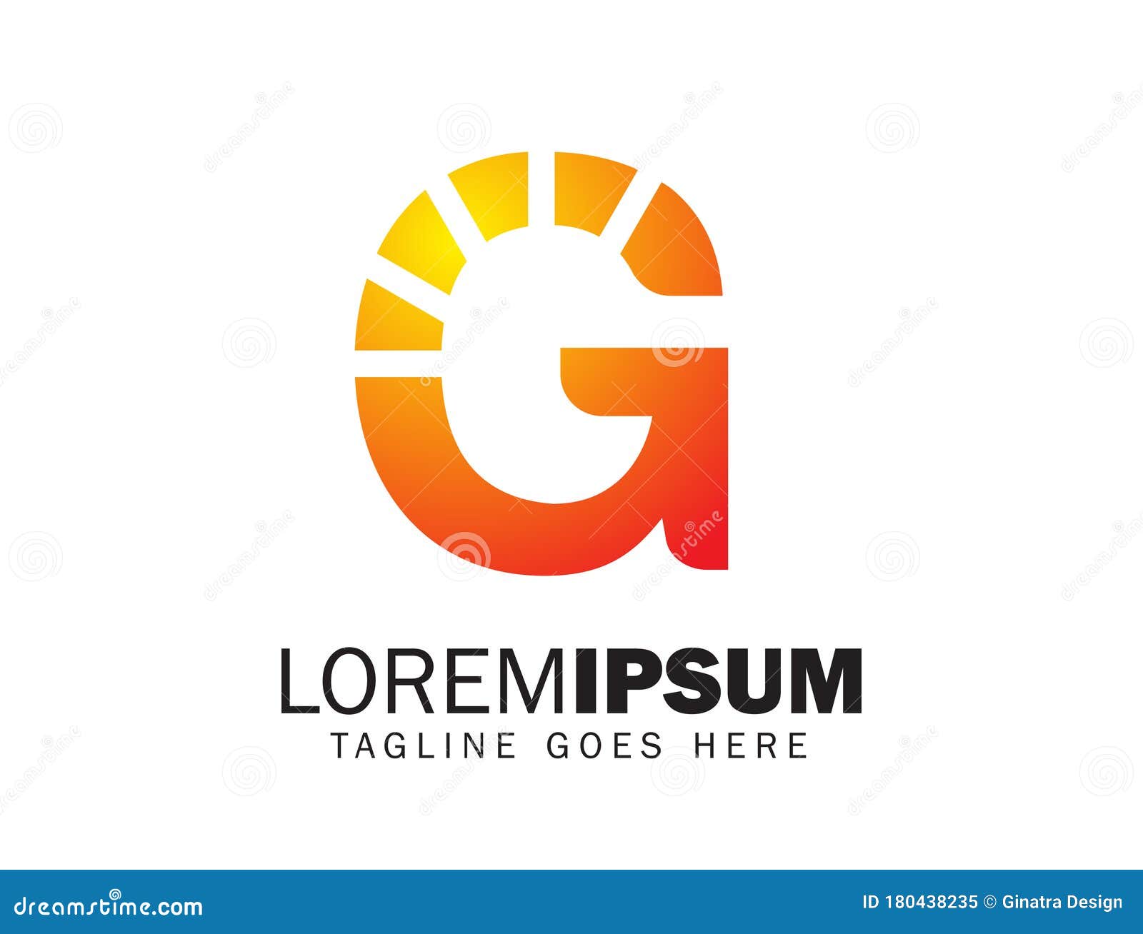 Monogram Letter G for Sun Shine Solar Logo Vector Stock Vector ...