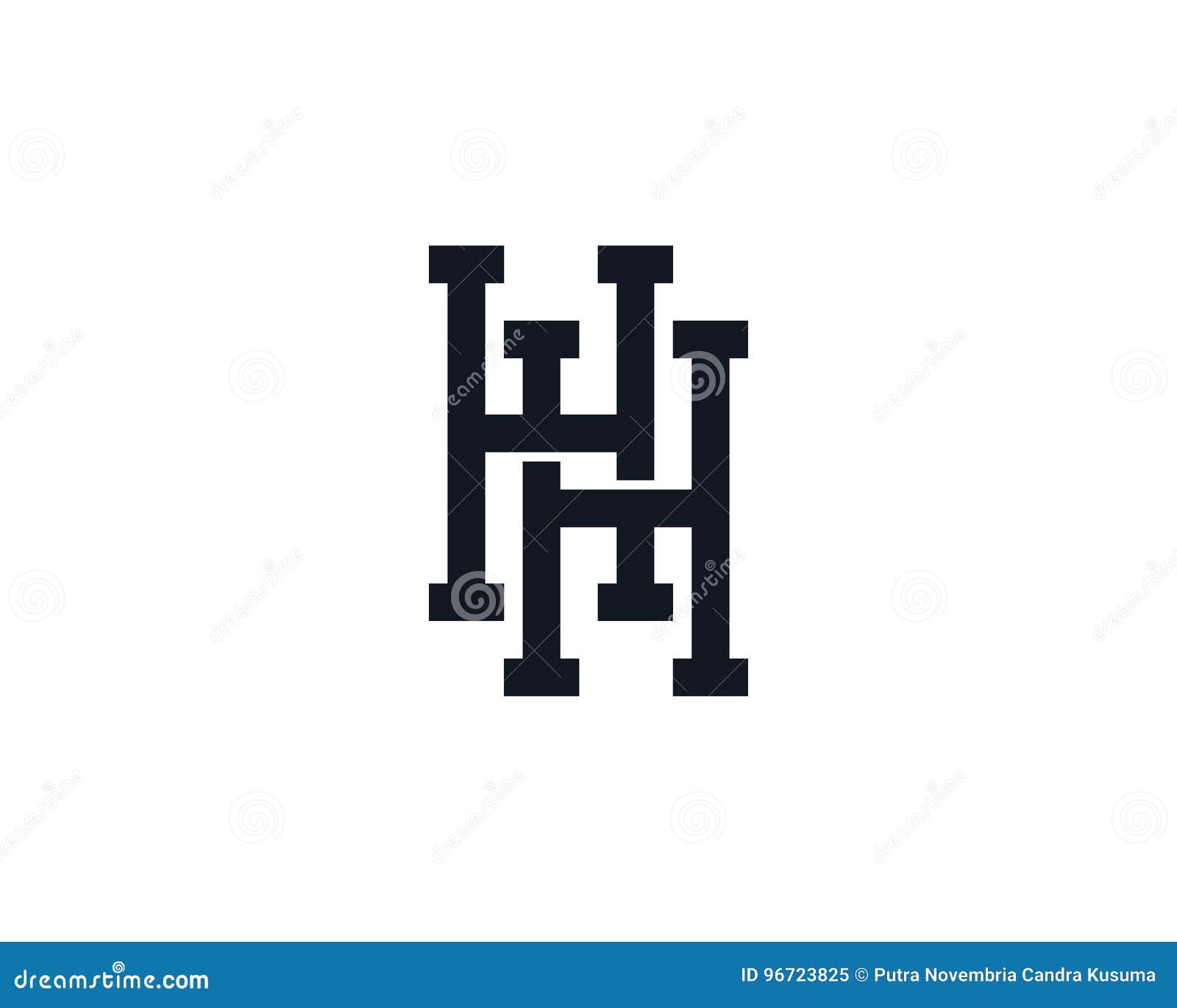 Monogram Letter Icon Logo Design Element Stock Vector - Illustration of ...