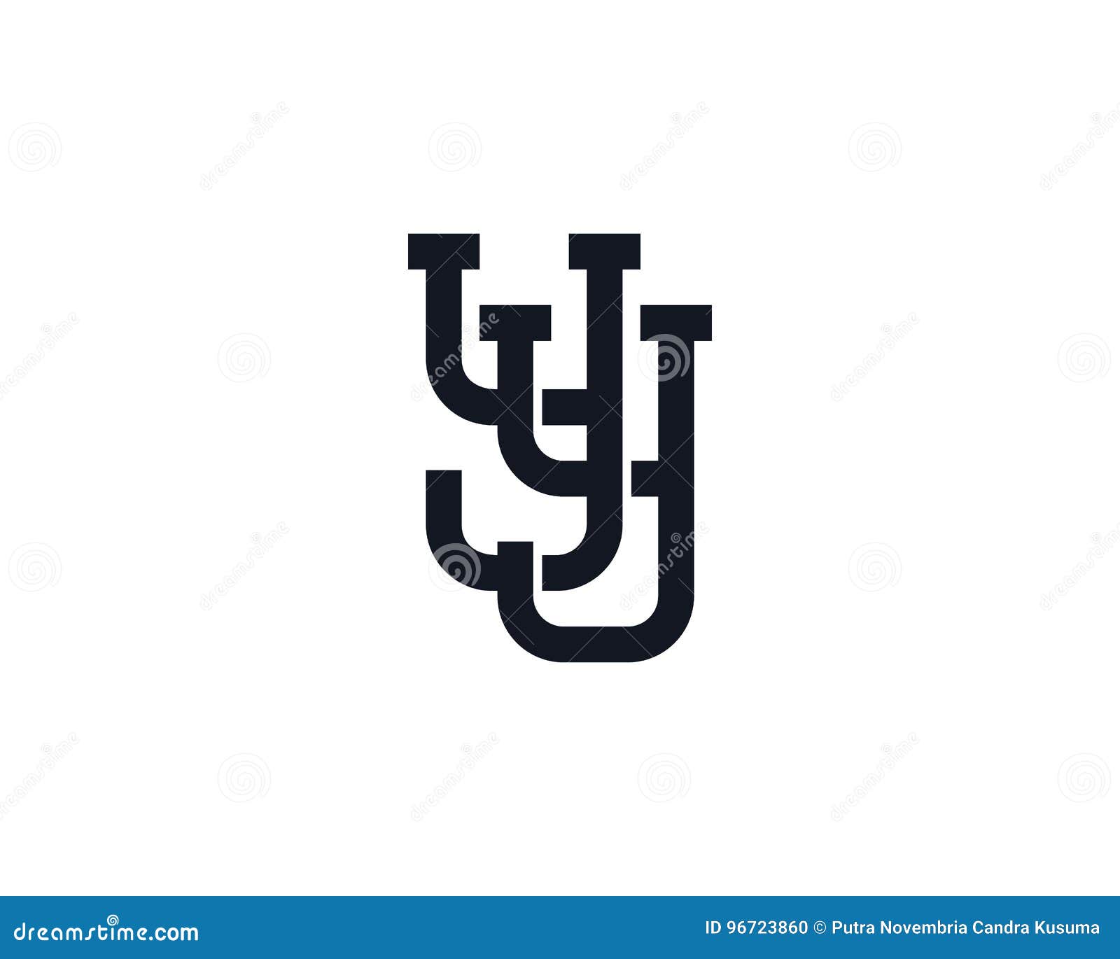 Monogram Letter Icon Logo Design Element Stock Vector - Illustration of ...