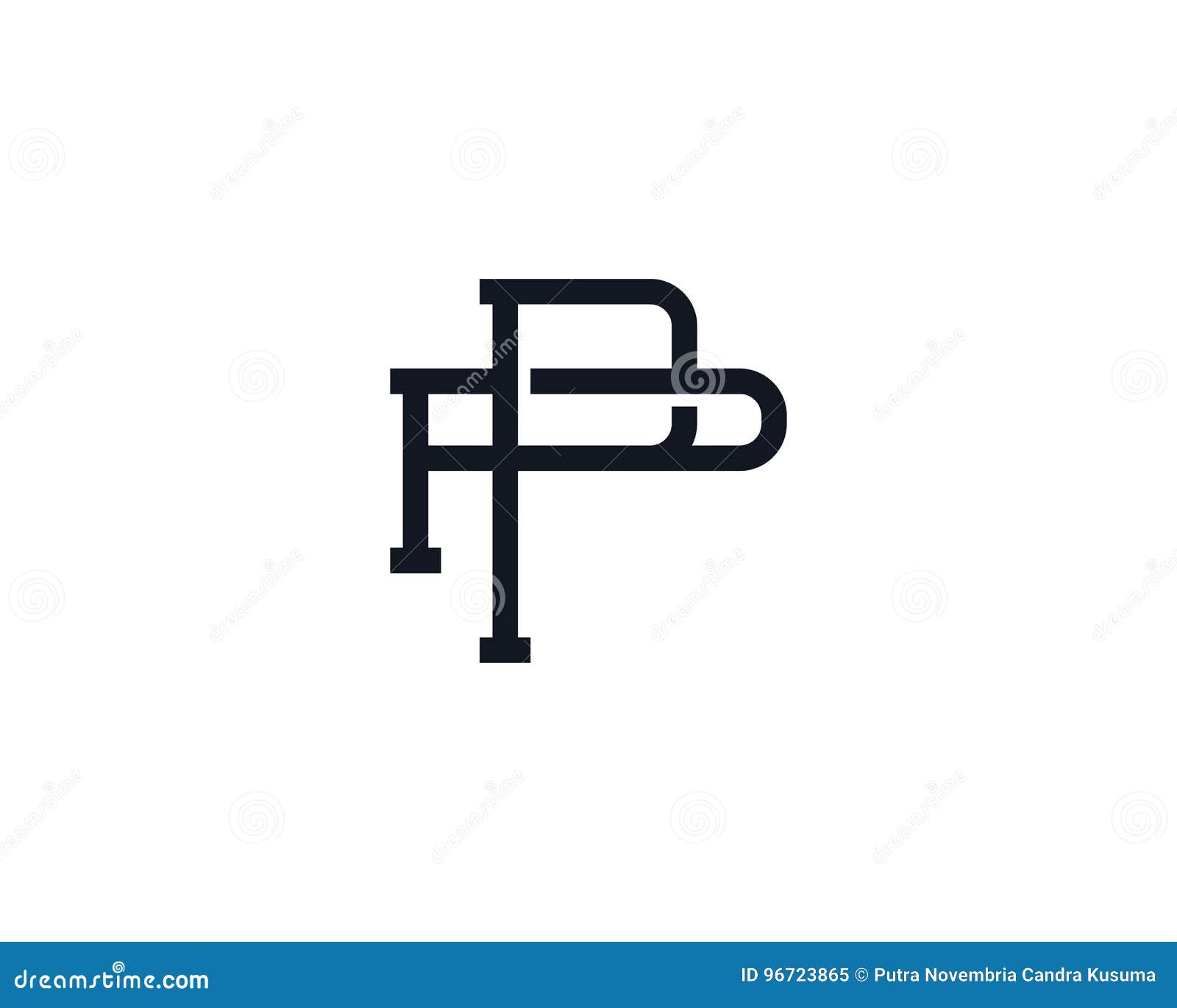Monogram Letter Icon Logo Design Element Stock Vector - Illustration of ...