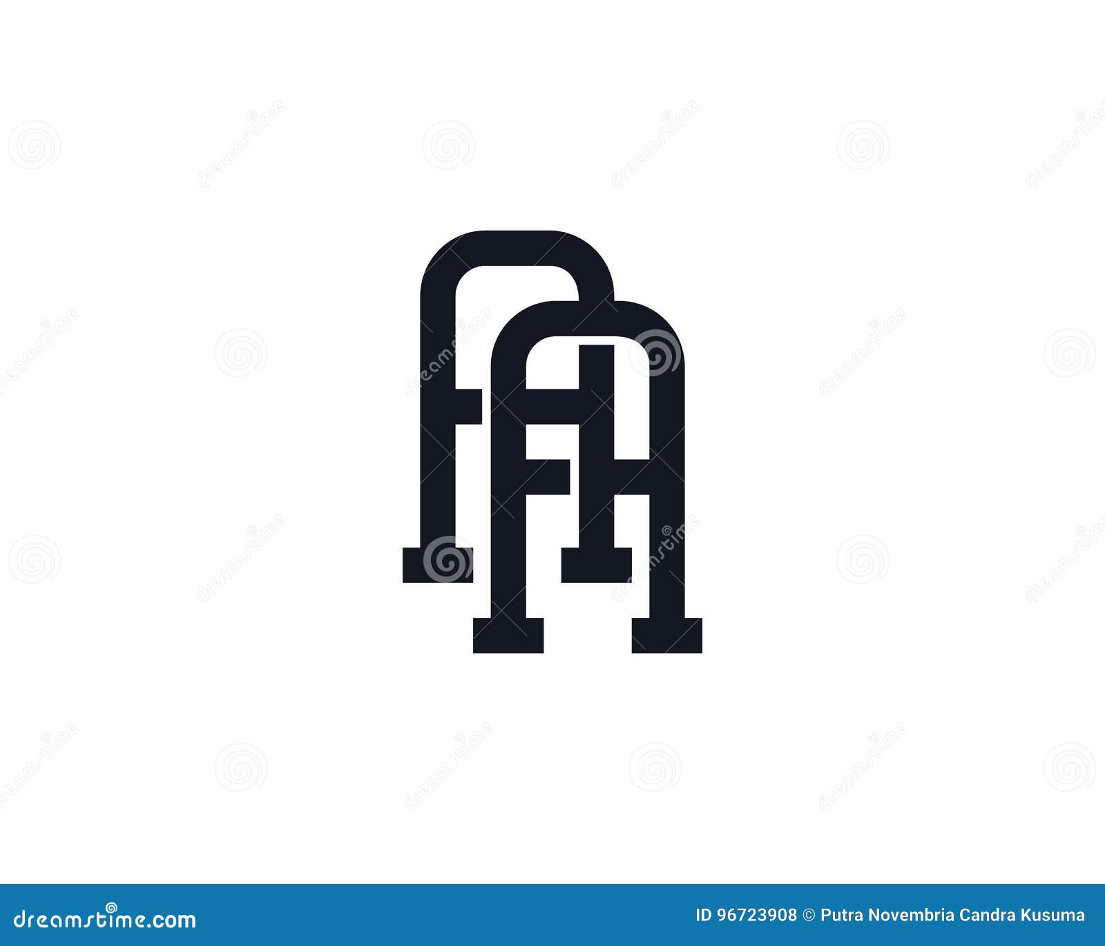 Monogram Letter Icon Logo Design Element Stock Vector - Illustration of ...